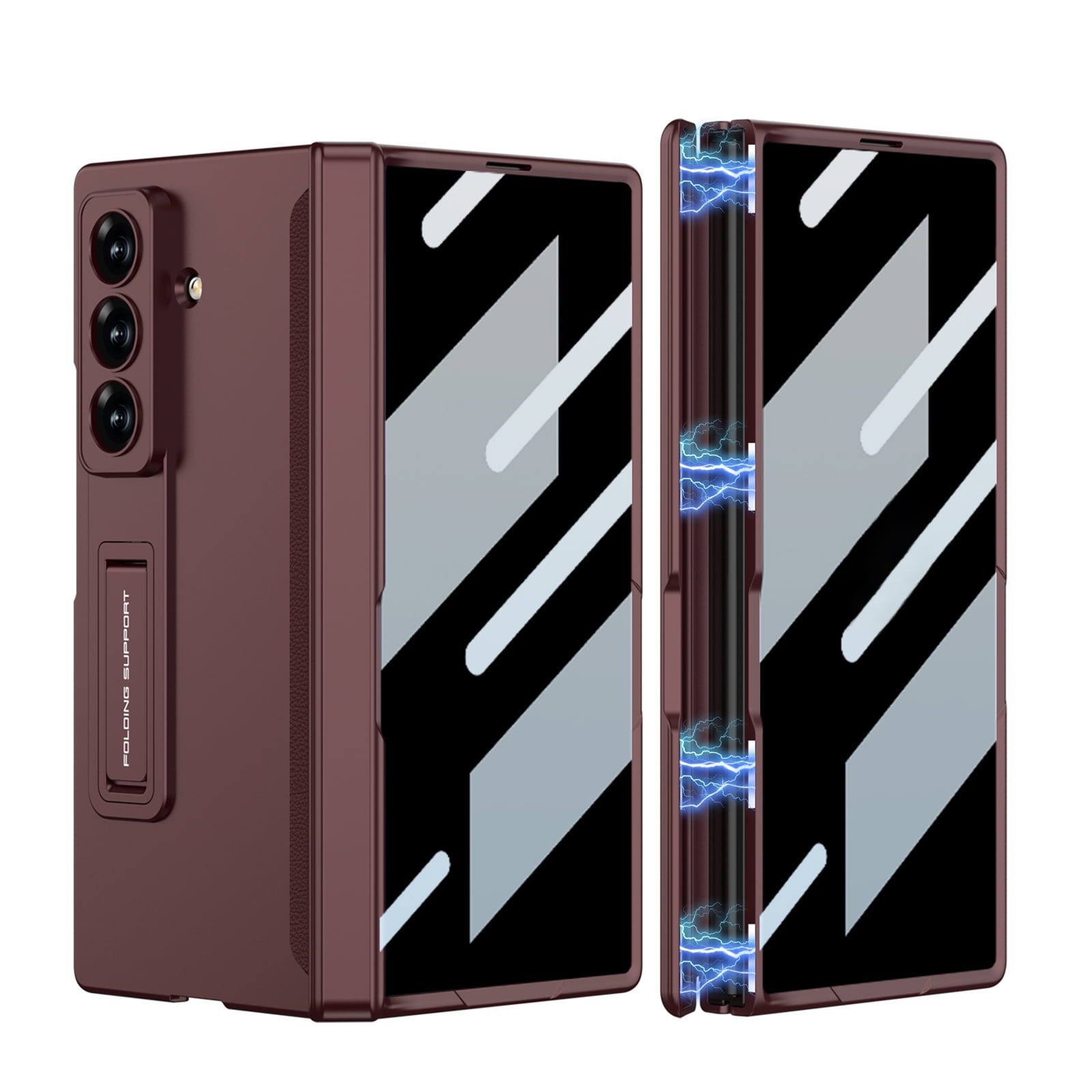 Dteck Case Built-in Front Privacy Screen Protector for Samsung Galaxy Z ...