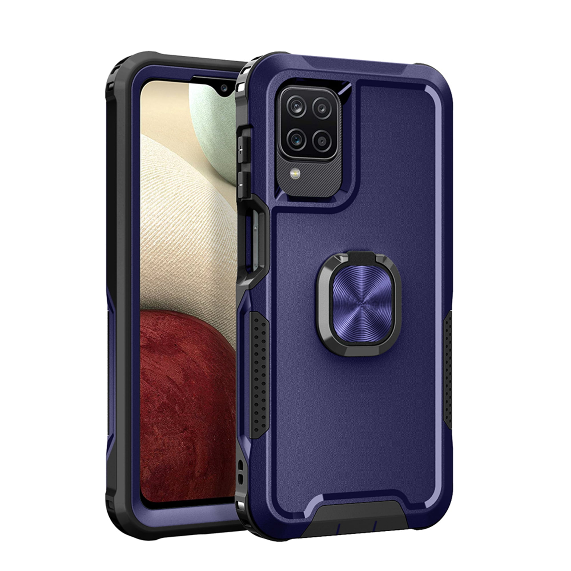 Dteck Case For Samsung Galaxy A12 6.5-inch,Shockproof Rubber Rugged ...