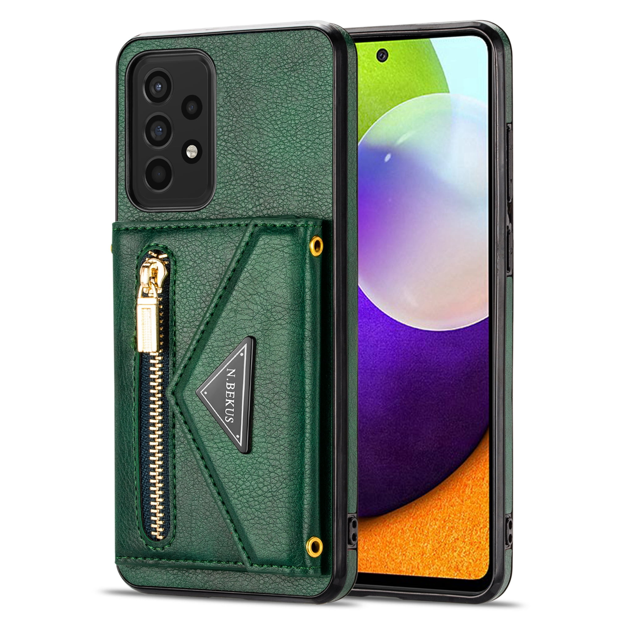 Dteck Case For Samsung Galaxy A71 4G 6.7-inch,Luxury Leather Zipper ...