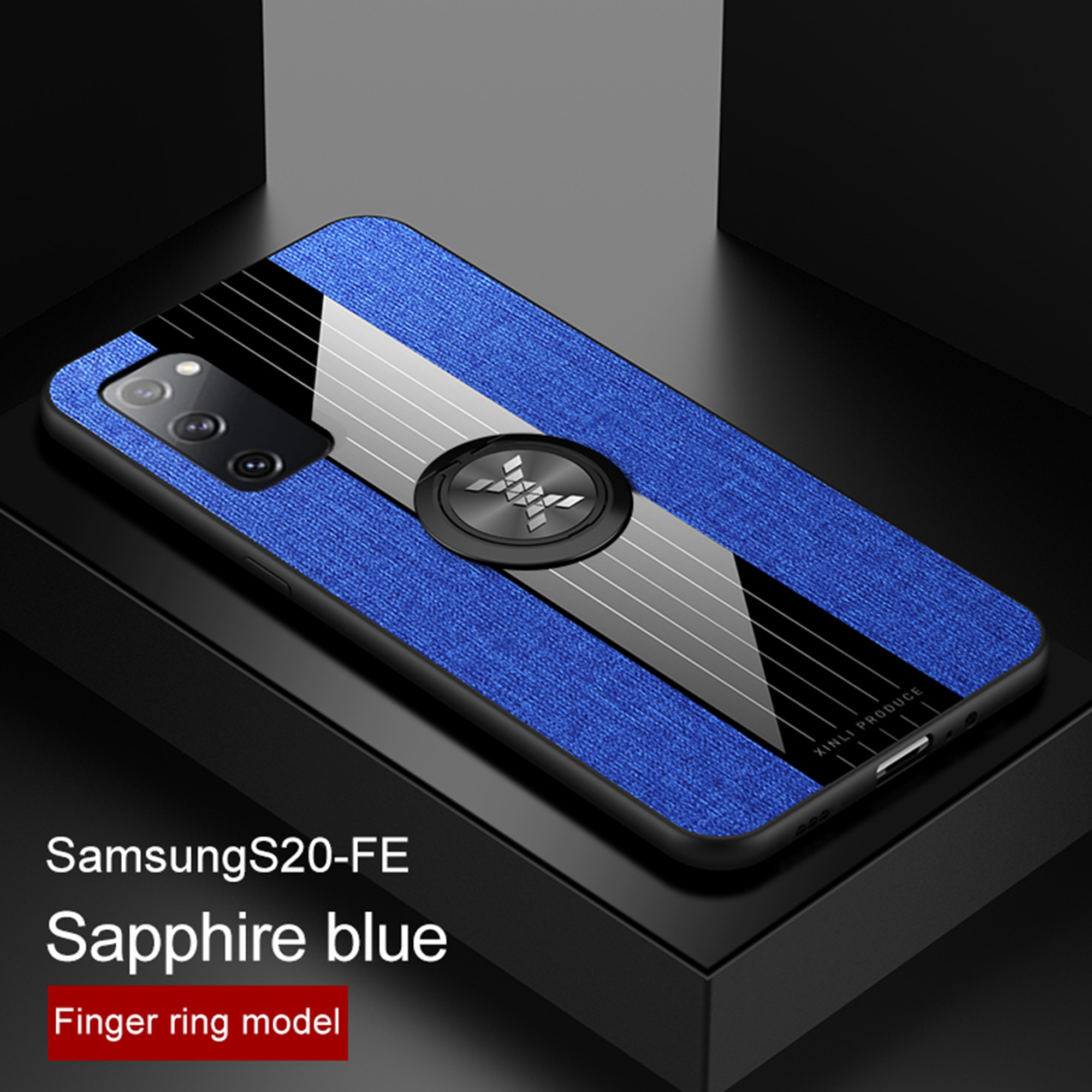 Dteck Case For Samsung Galaxy S20 FE (6.5 inches),Ultra Slim Ring Holder Rubber Bumper Case ...