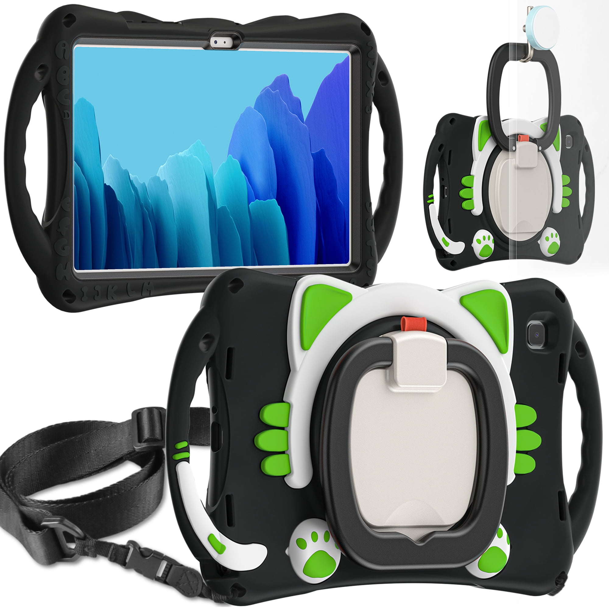 Dteck Case For Samsung Galaxy Tab A7 10.4 Inch 2020 (SM-T500/T505/T507),Shockproof Rubber Handle ...