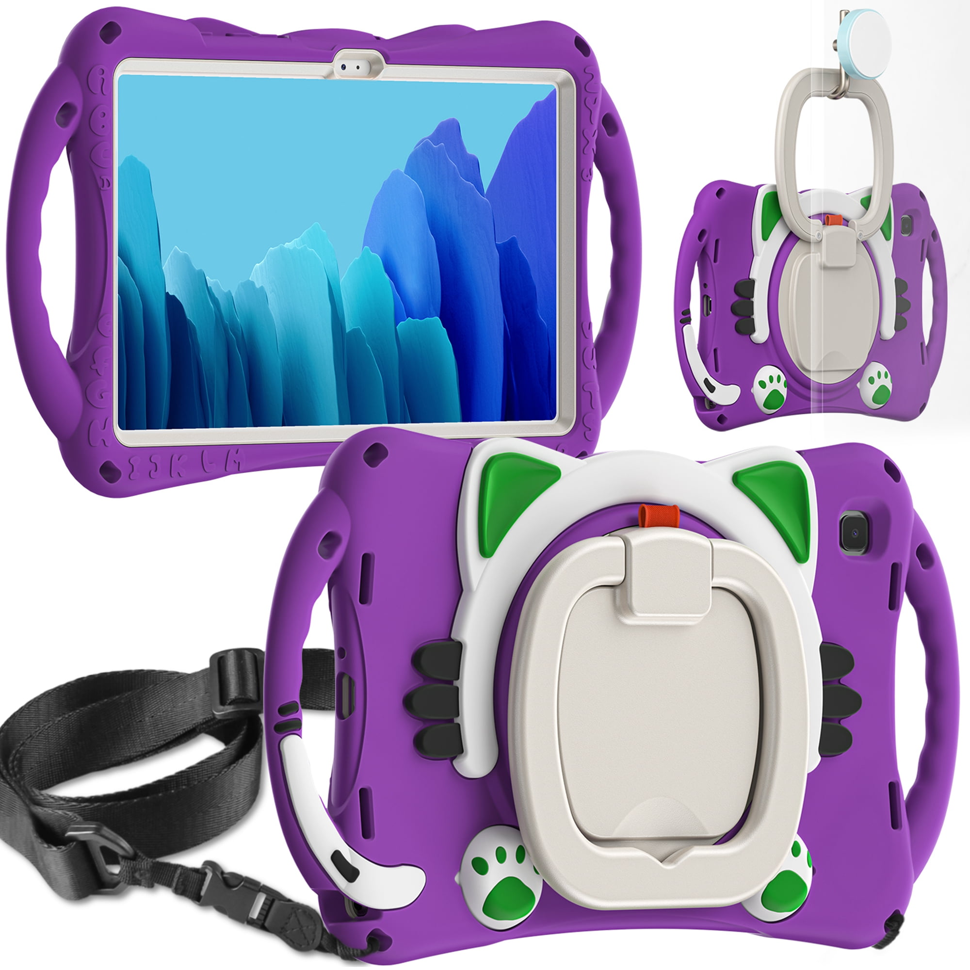 Dteck Case For Samsung Galaxy Tab A7 10.4 Inch 2020 (SM-T500/T505/T507),Shockproof Rubber Handle ...