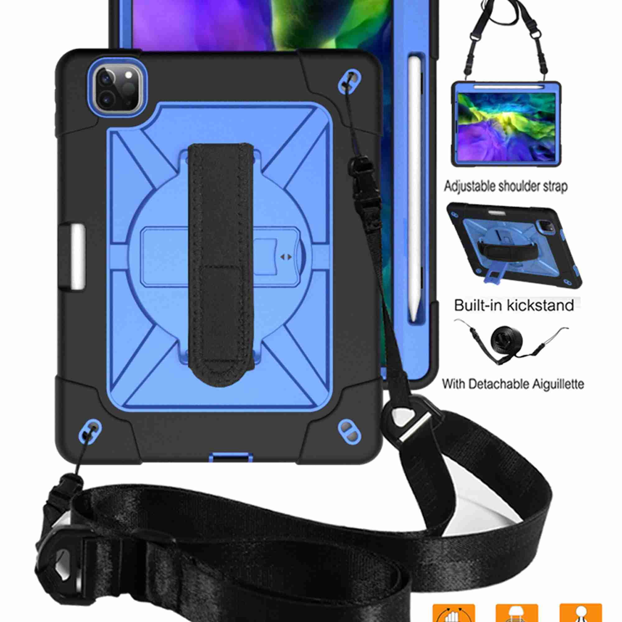 Dteck Case For iPad Pro 11 2nd Gen 2020 & 1st Gen 2018, Heavy Duty ...