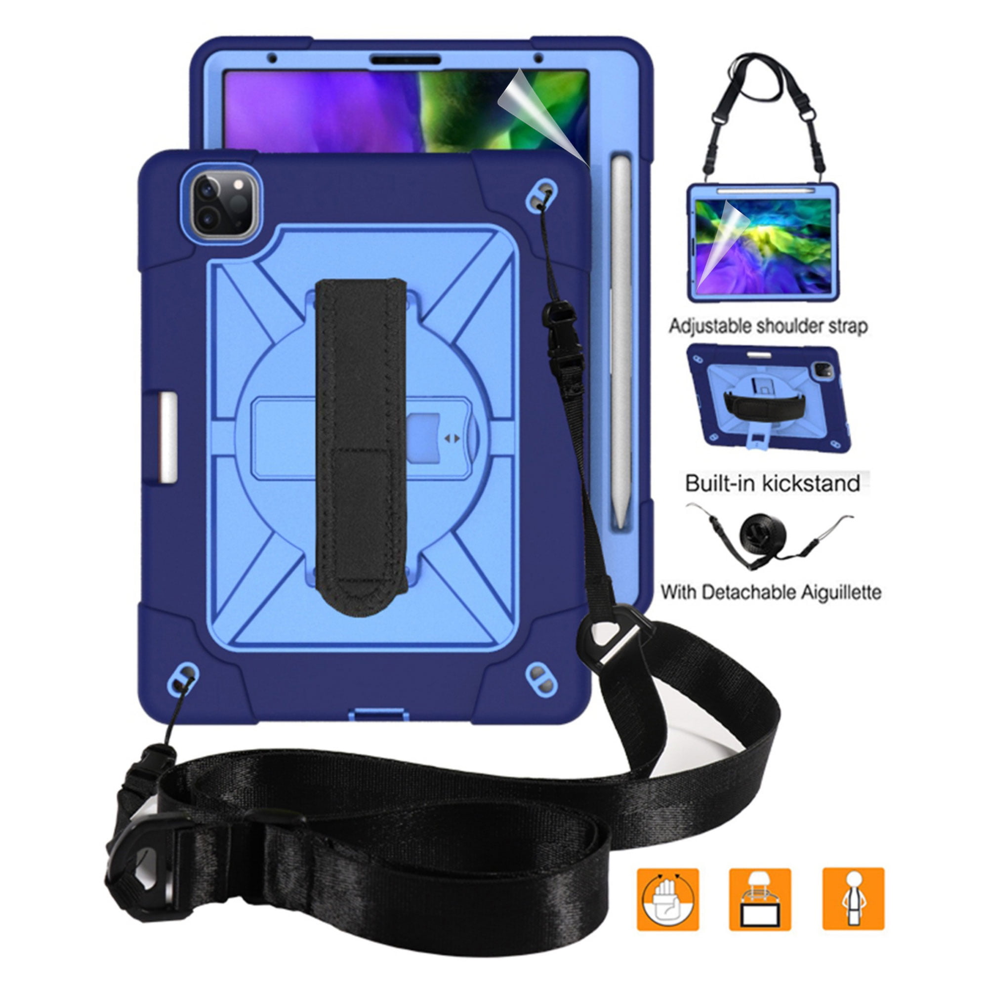 Dteck Case For iPad Pro 11" 2nd Generation Case with Screen Protector ...