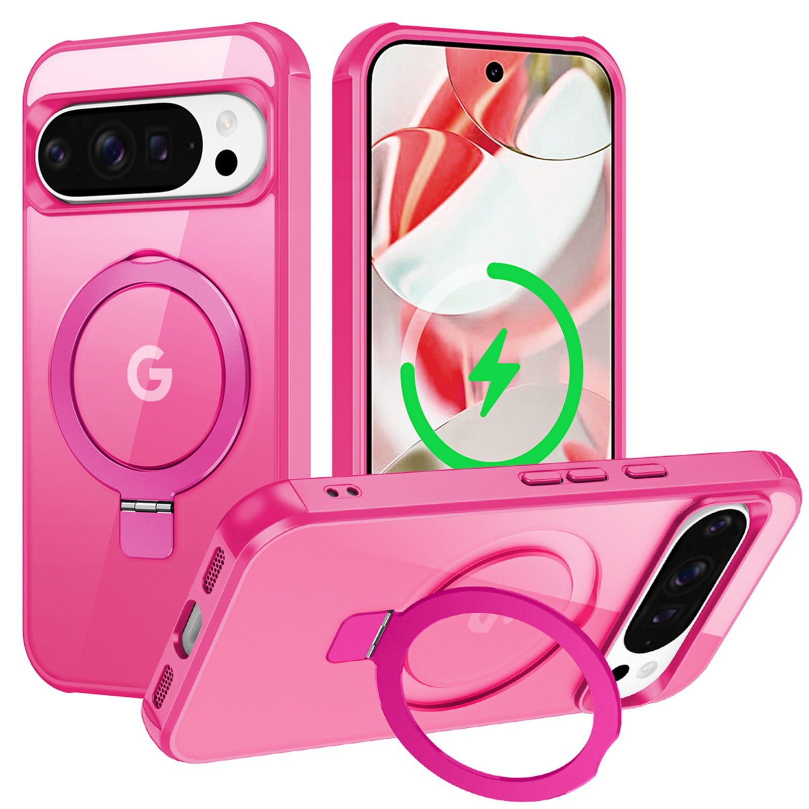 Dteck Case for Google Pixel 10/10 Pro ,Magnetic Invisible Stand ...