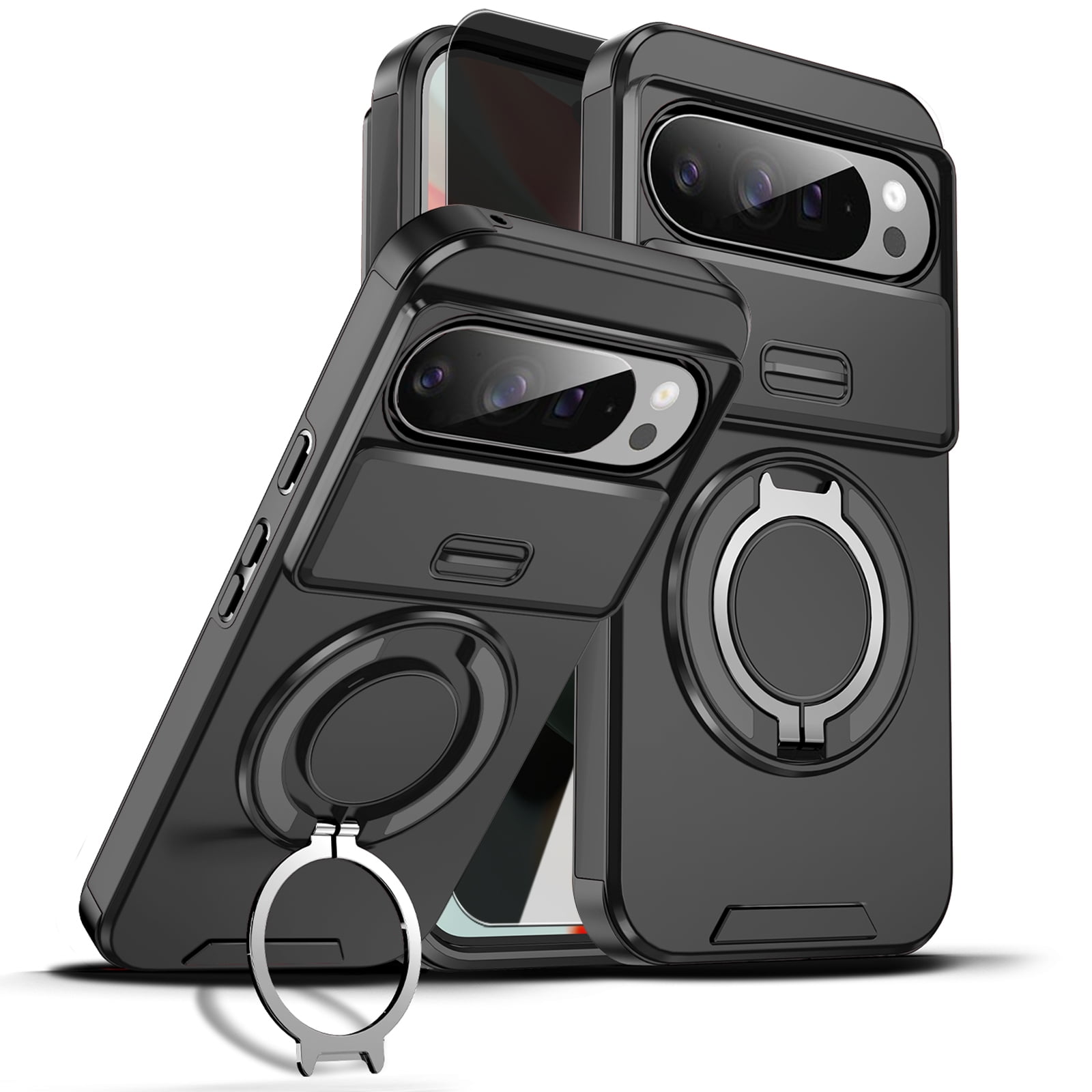 Dteck Case with Privacy Tempered Glass Screen Protector for Google ...