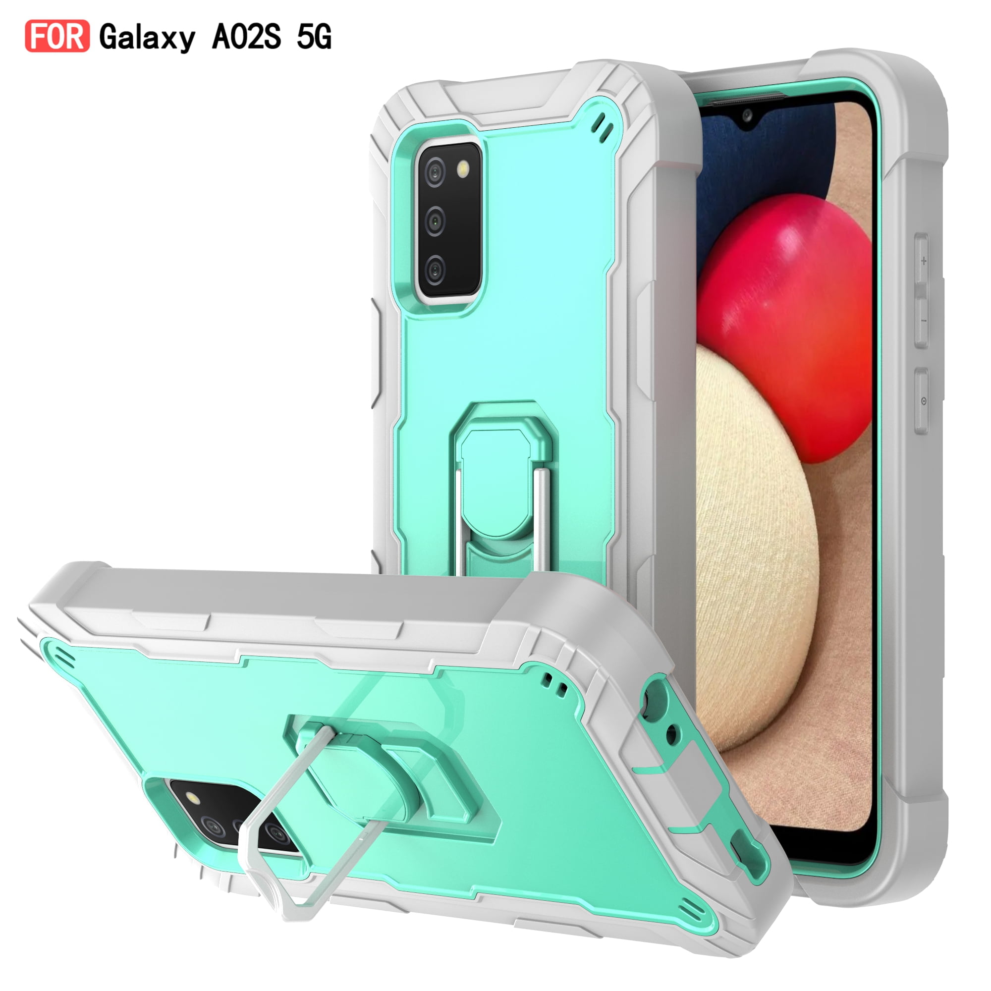 Dteck Case for Samsung Galaxy A02S 6.5-inch,Shockproof Rugged Rubber ...