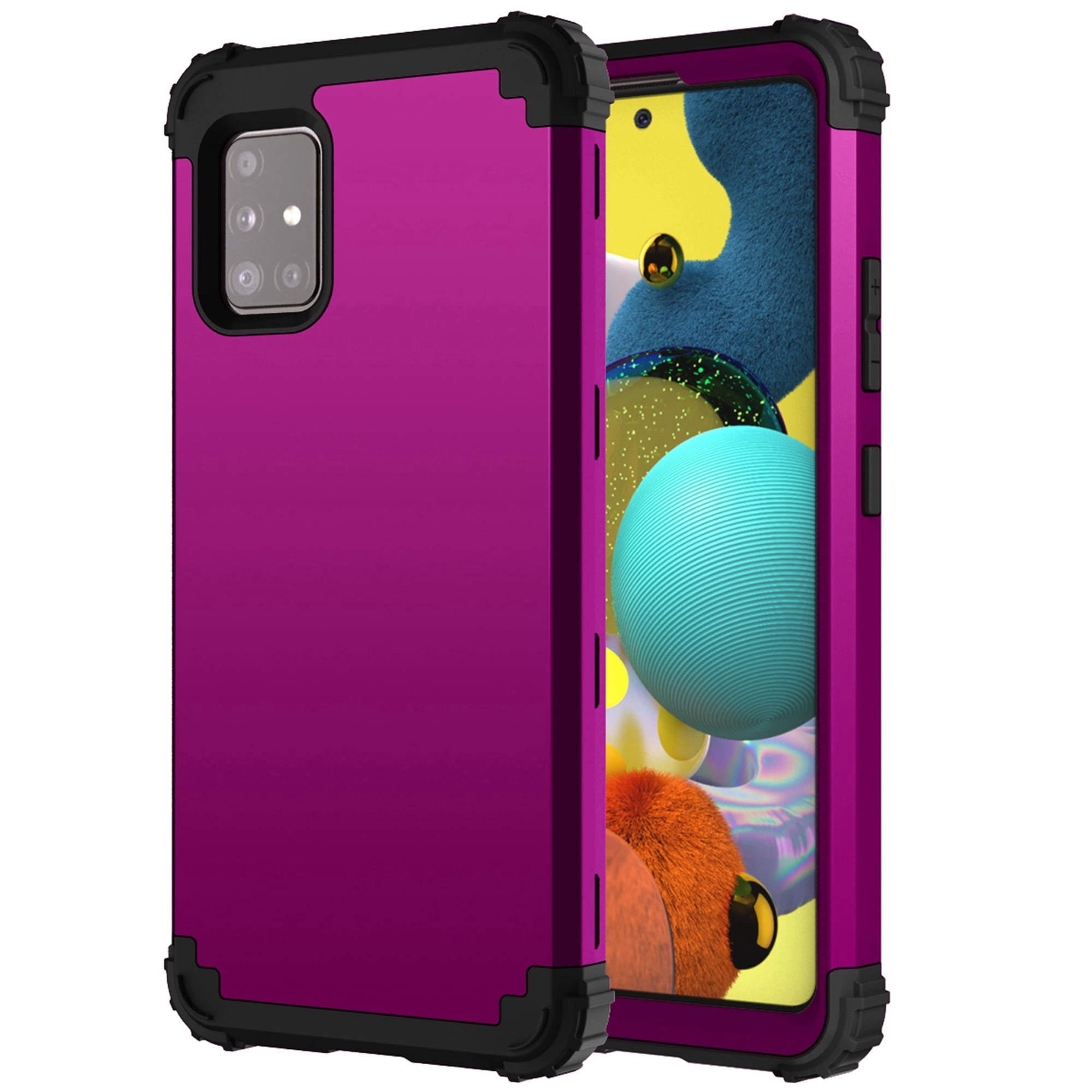 Dteck Case for Samsung Galaxy A51 5G (6.5-inch),Shockproof Rubber 3 ...