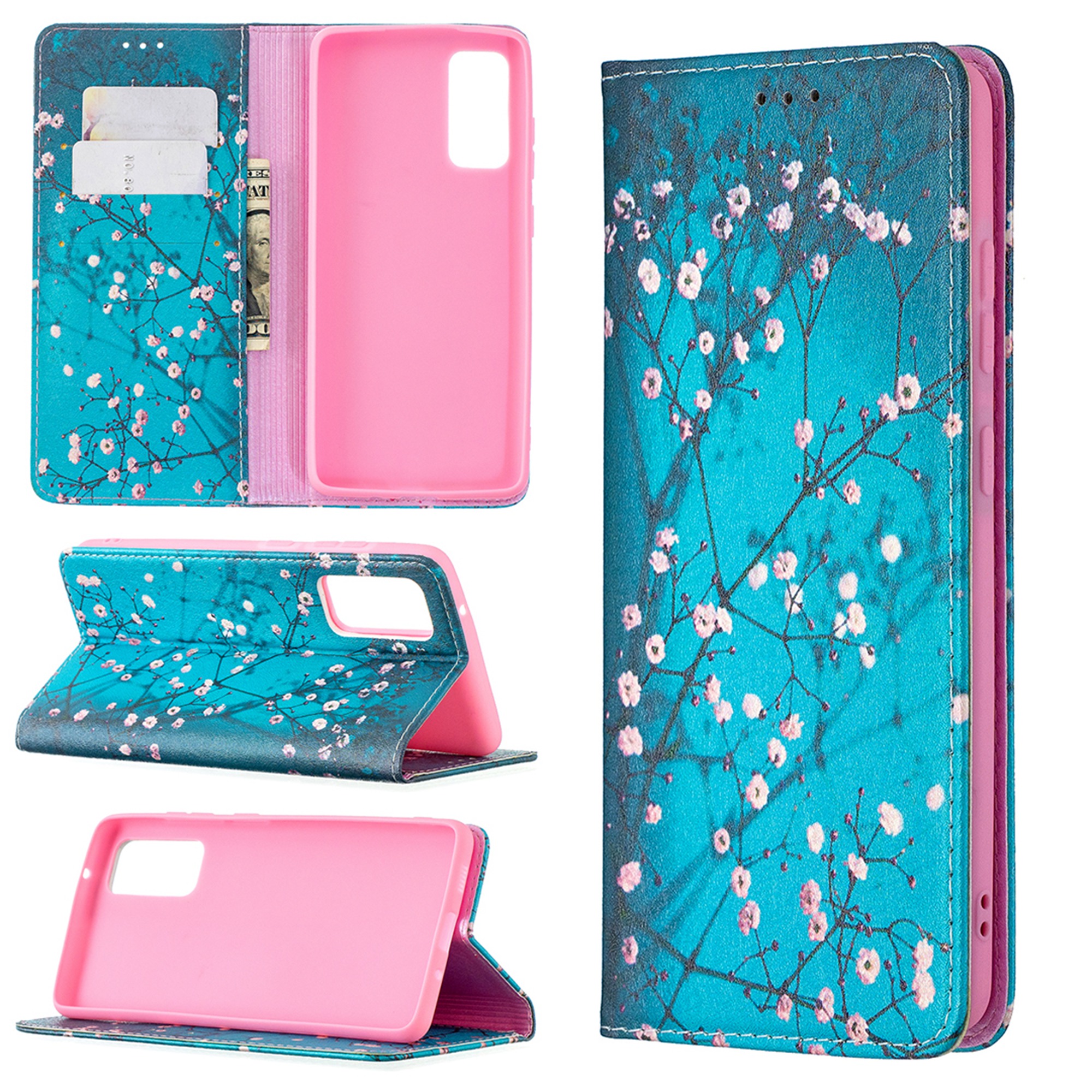 Dteck Case for Samsung Galaxy S20 FE 6.5-inch,Patterned Flip PU Leather Wallet Case Magnetic 3 ...