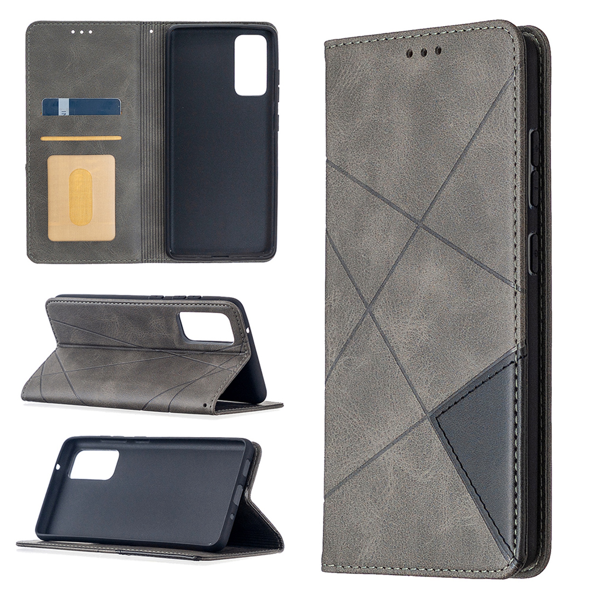 Dteck Case for Samsung Galaxy S20 FE (6.5 inches),Hybrid Magnetic Leather Rubber Wallet Card ...