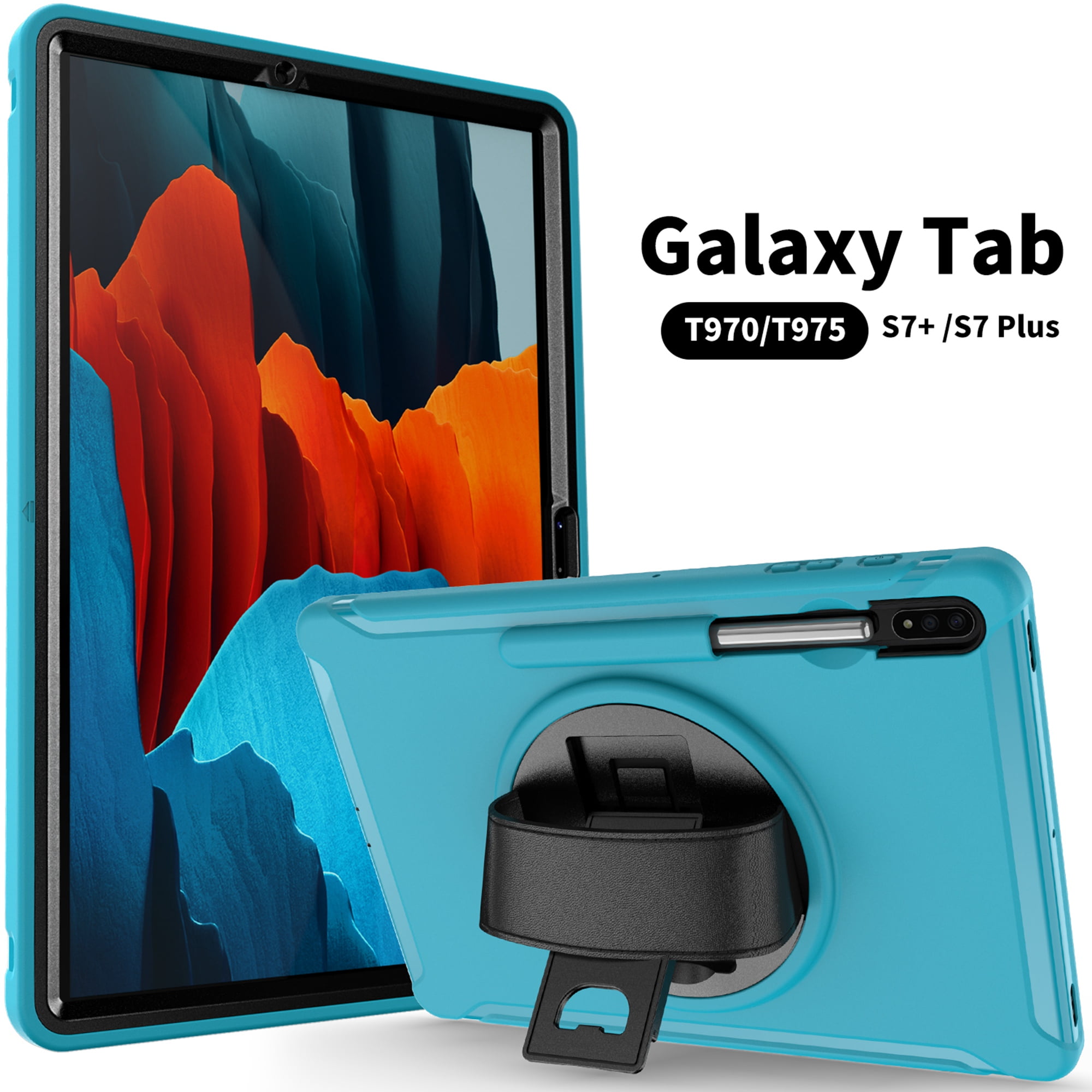 Dteck Case for Samsung Galaxy Tab S7 FE T730/T736B 12.4-inch,Shockproof ...