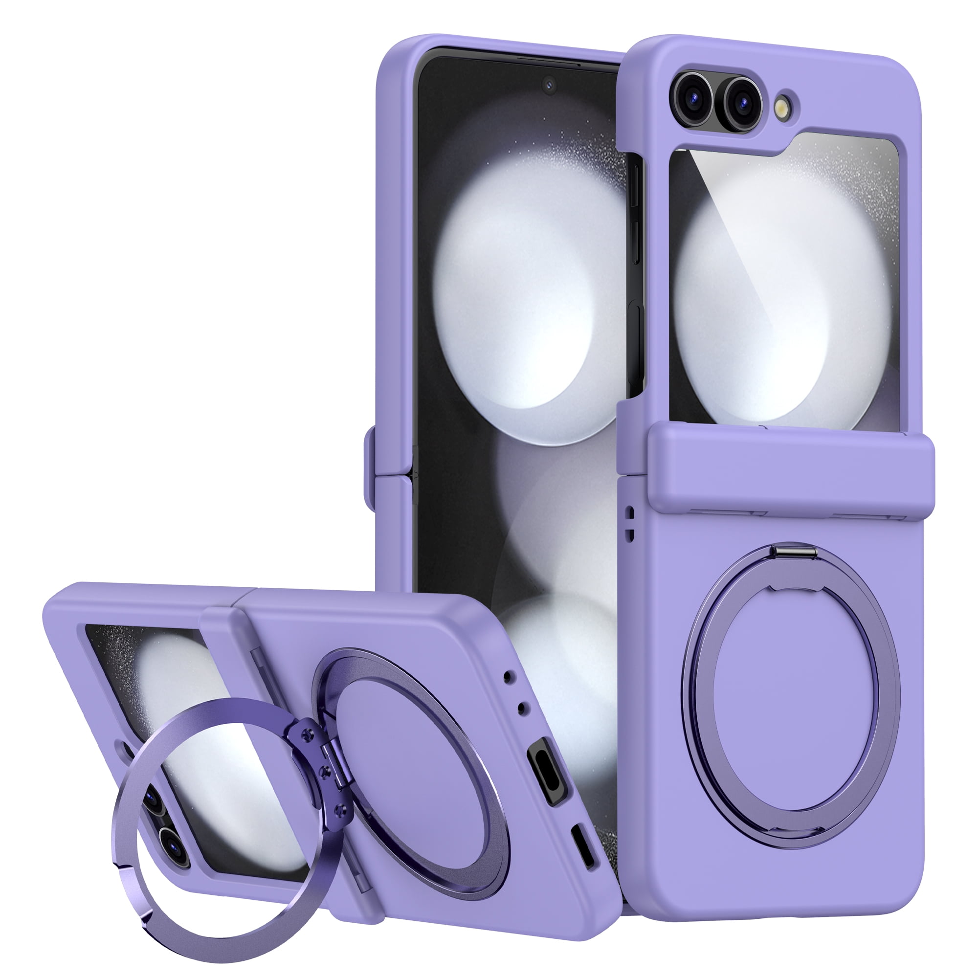 Dteck Case for Samsung Galaxy Z Flip 5,Shockproof Hinge Protection PC ...
