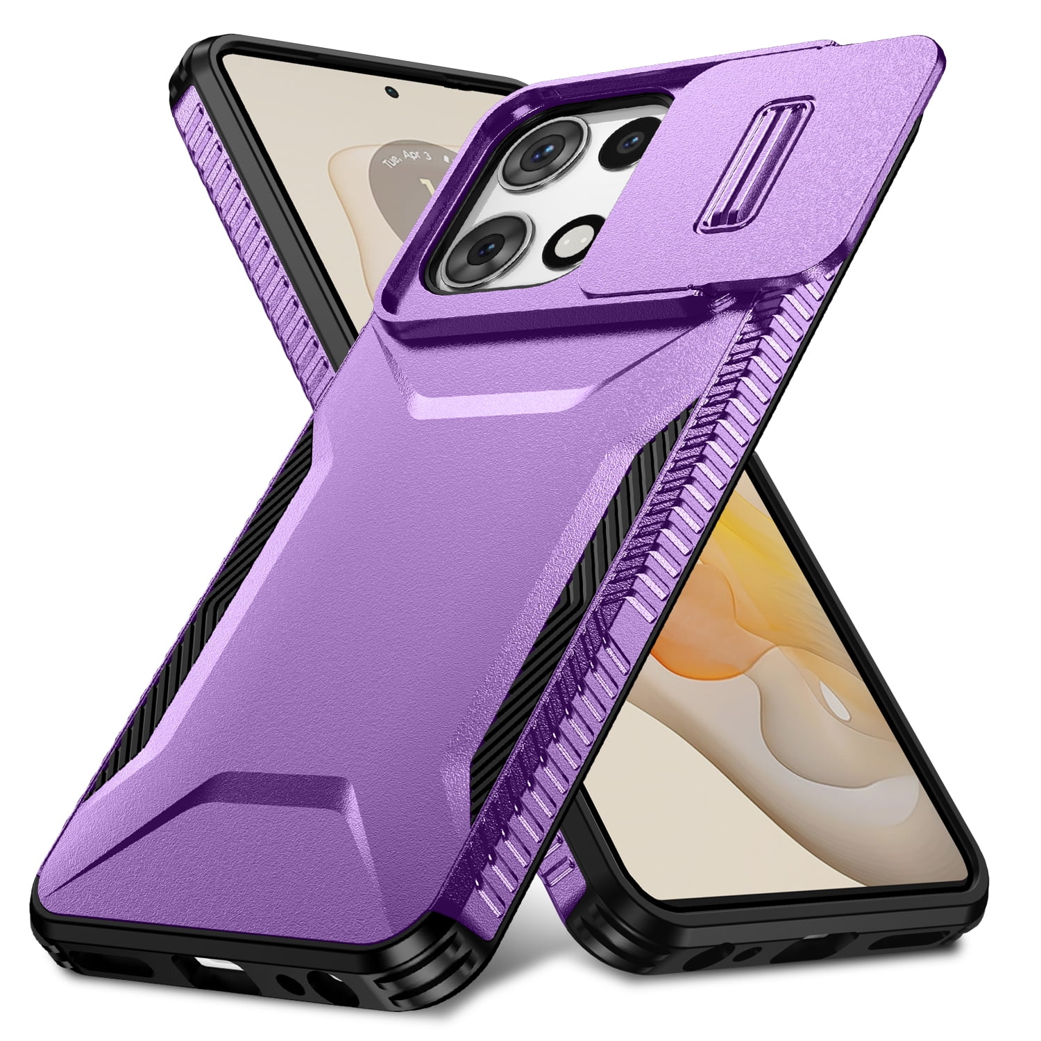 Dteck Case for Motorola Moto G 5G (2025),Shockproof TPU+PC Case Sliding ...