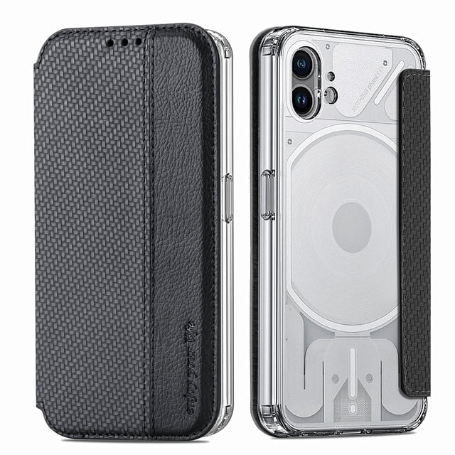 Dteck Case for Nothing Phone (1) with Card Slots, Slim PU Leather Folio ...
