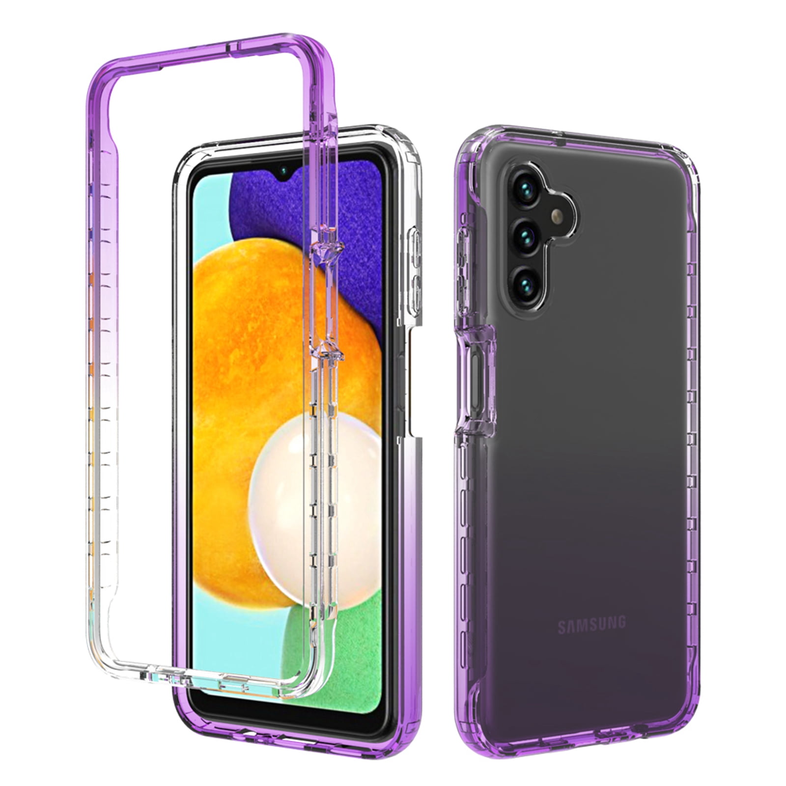 Dteck Case for Samsung Galaxy A14 5G,Shockproof Rubber Gradient Case ...