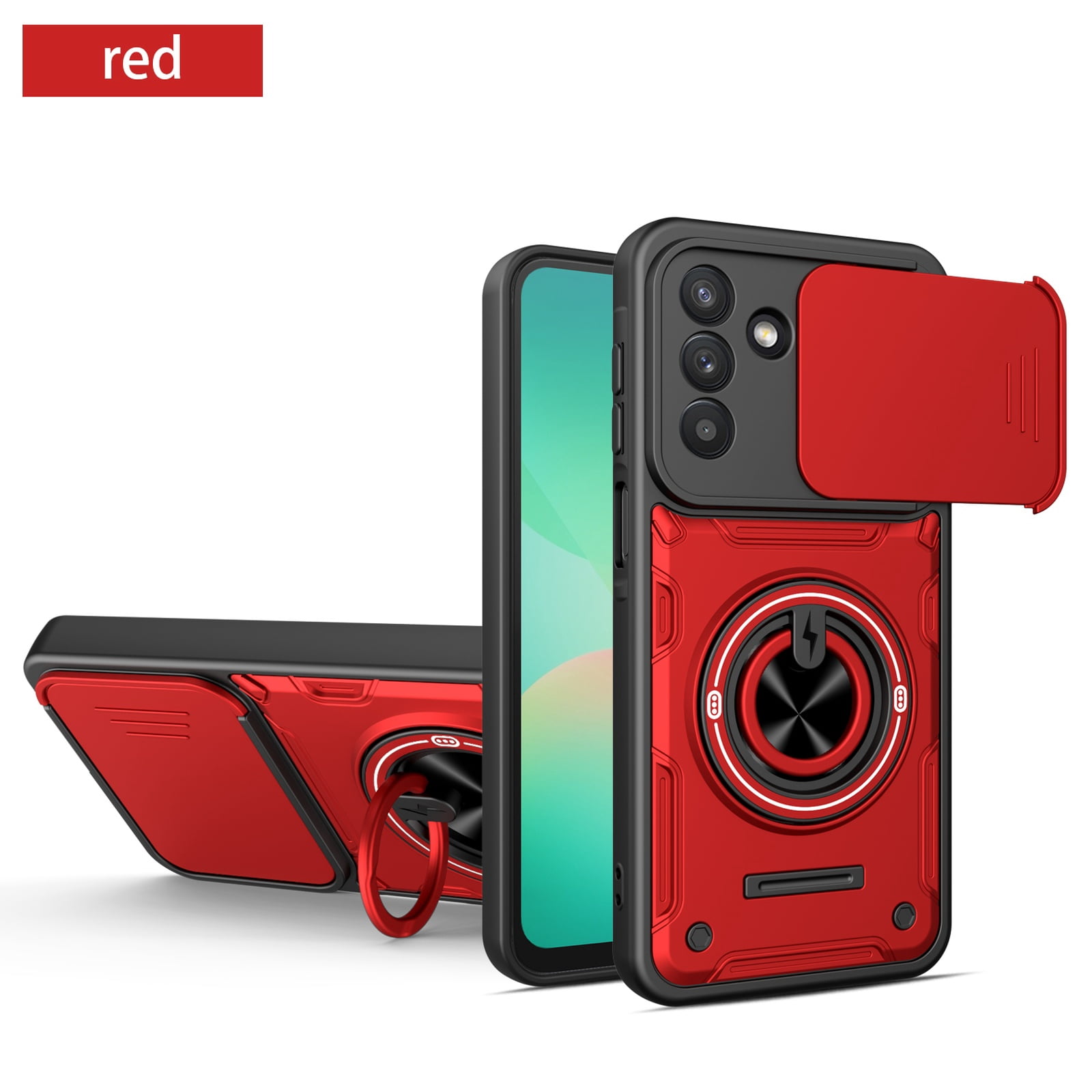 Dteck Case for Samsung Galaxy A17 5G,Shockproof TPU+PC Case Ring Holder ...