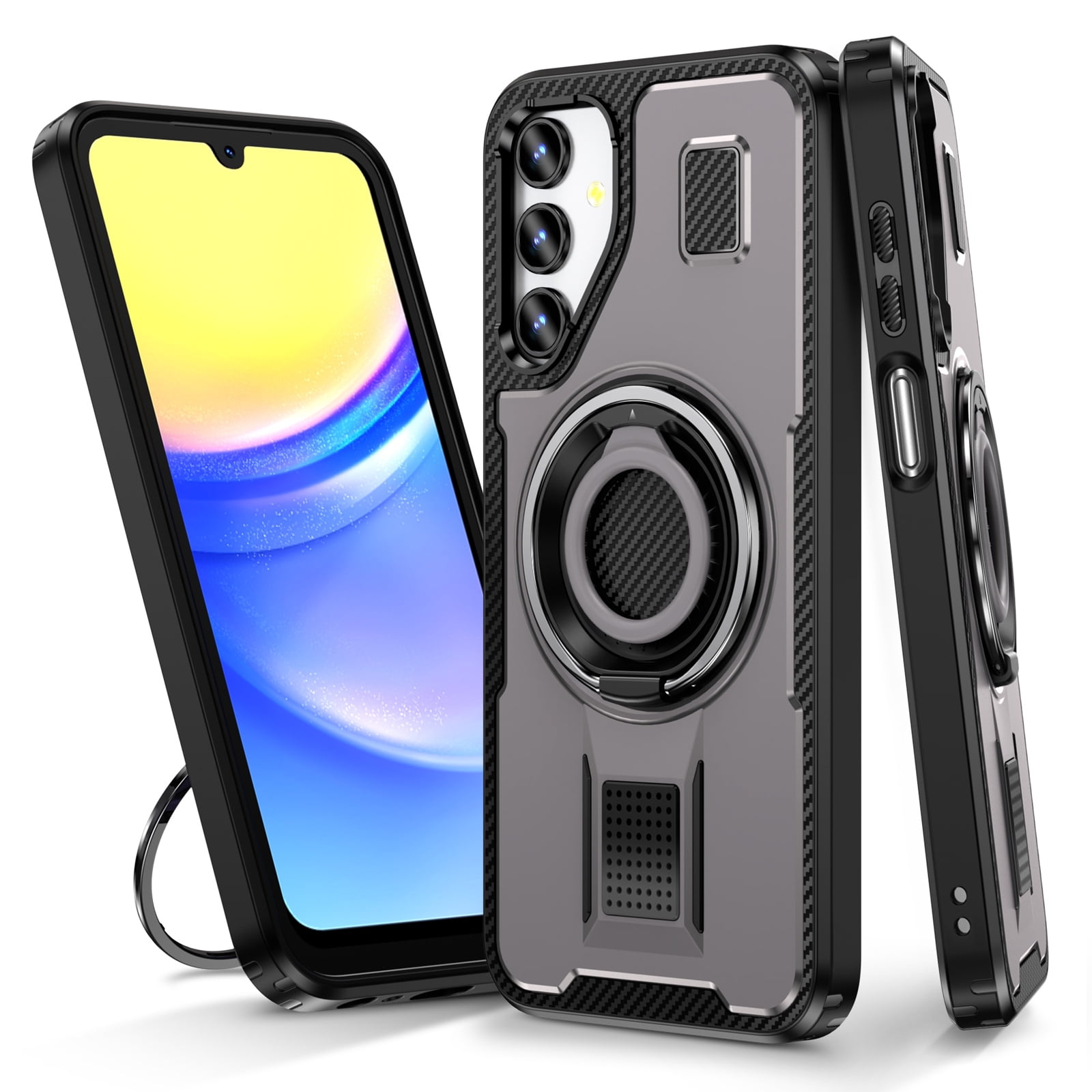 Dteck Case for Samsung Galaxy S24 FE,Shockproof Silicone Case Hybrid PC ...