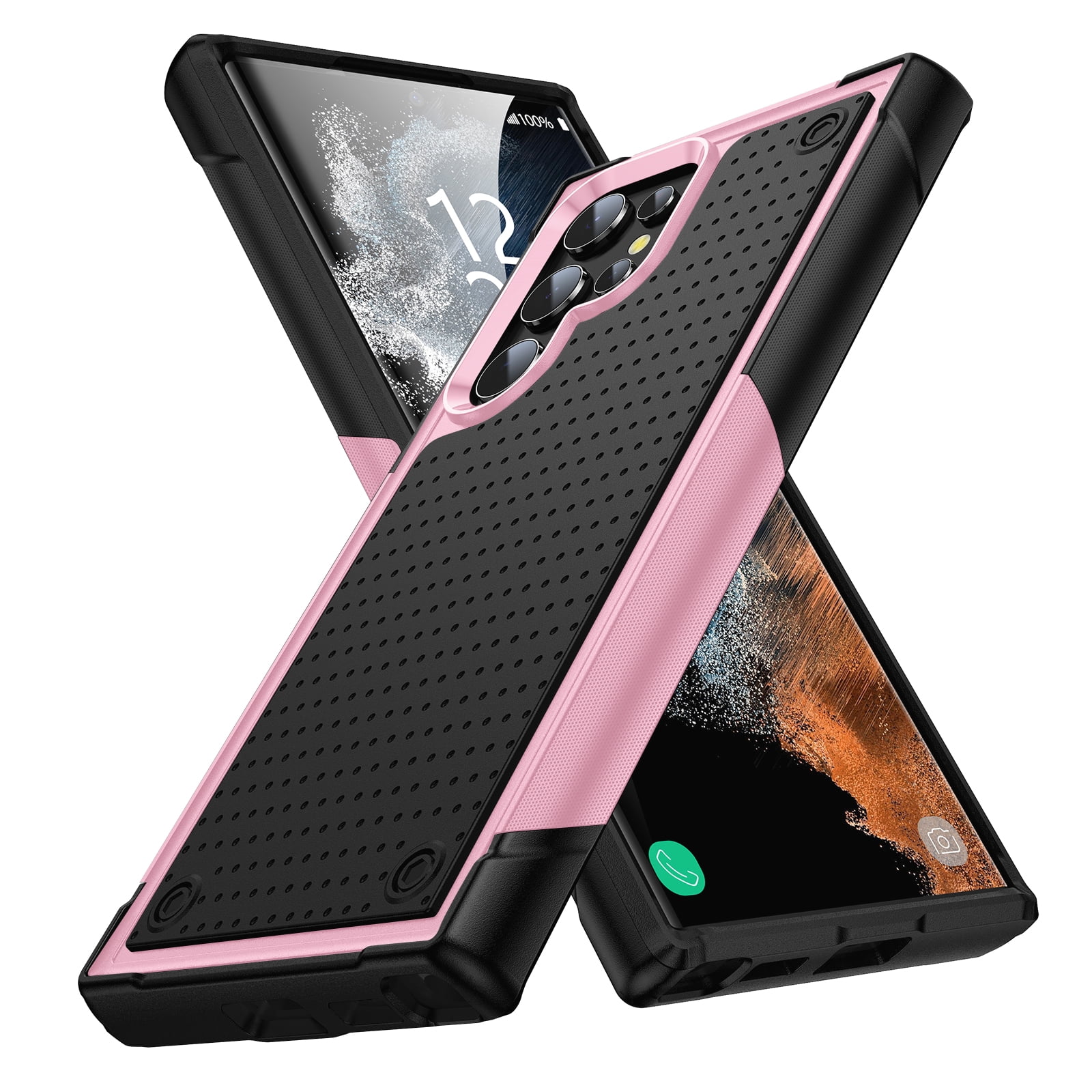 Dteck Case for Samsung Galaxy S24 Ultra,Shockproof Heavy Duty Dual ...