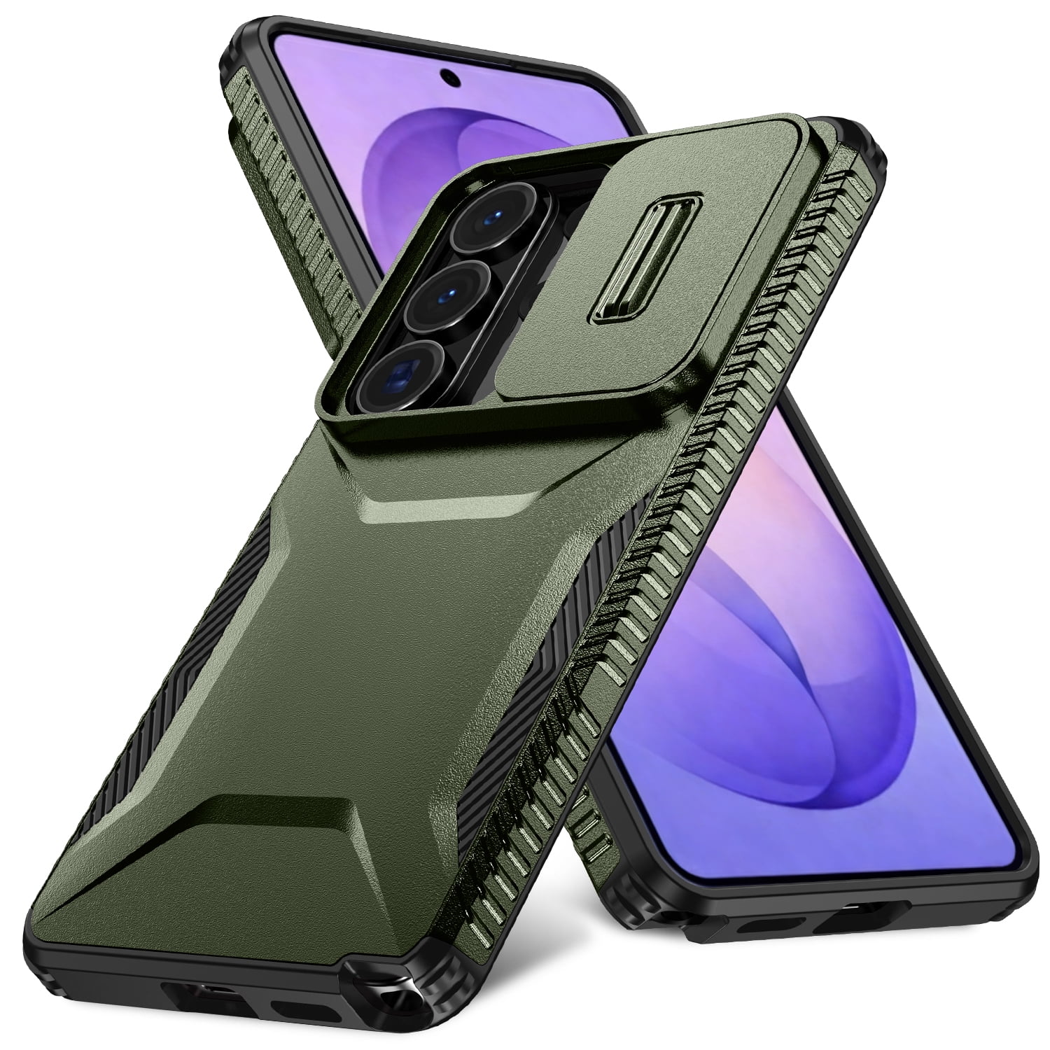 Dteck Case for Samsung Galaxy S26 Ultra,Shockproof TPU+PC Case Sliding ...