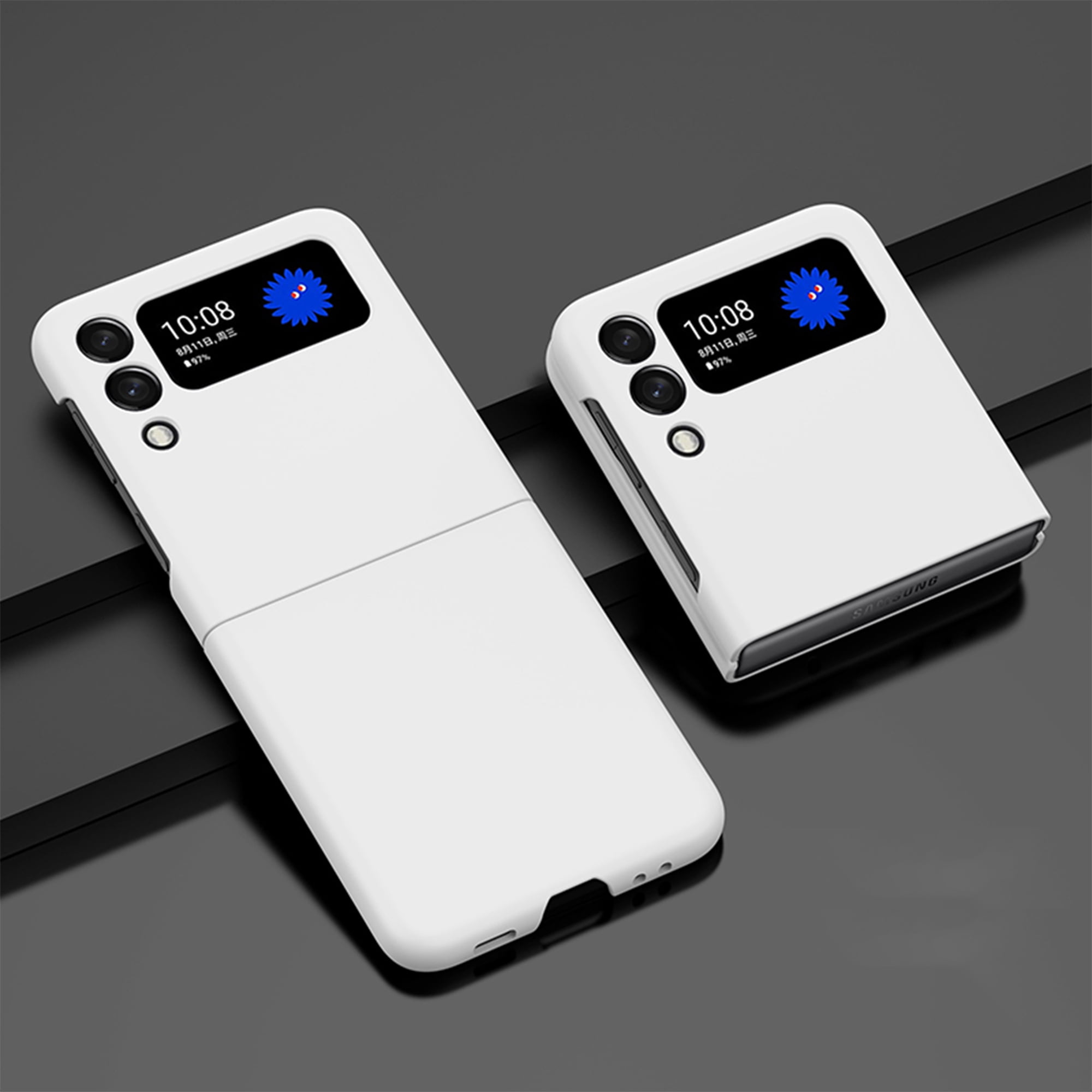 Dteck Case for Samsung Galaxy Z Flip 4 2022, Slim Fit Matte PC Cover ...