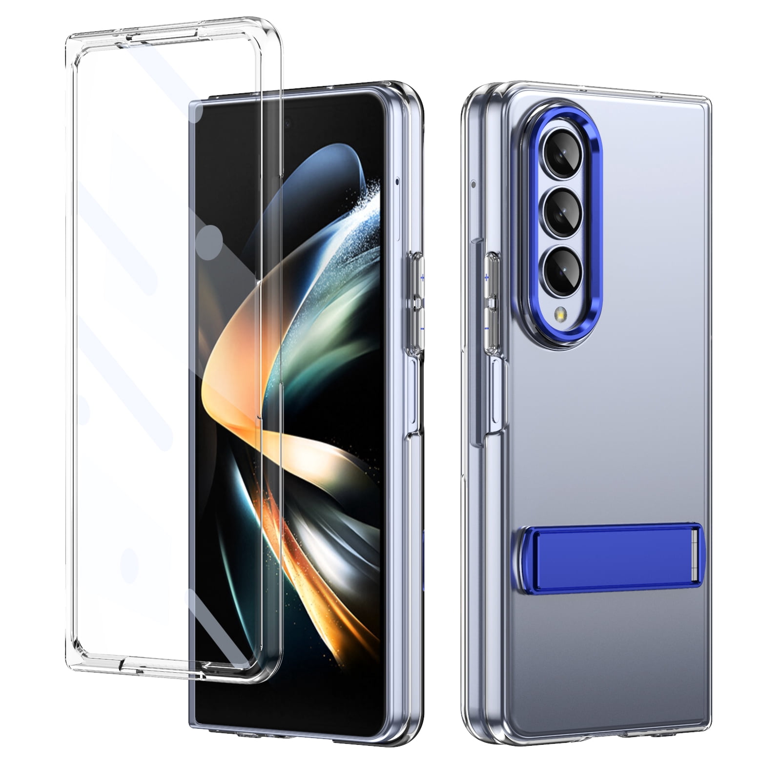 Dteck Case for Samsung Galaxy Z Fold 3,Slim PC Case Built-in Front ...
