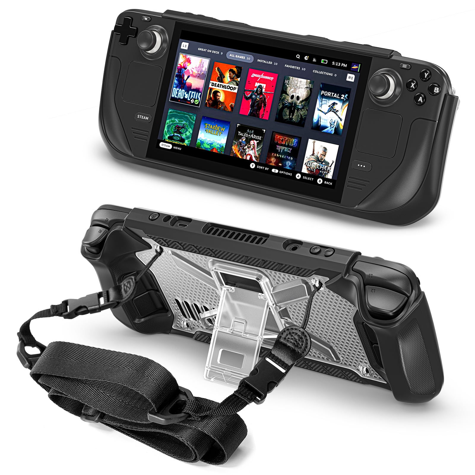 Dteck Case for Steam Deck, Steam Deck Case with Shoulder Strap ...