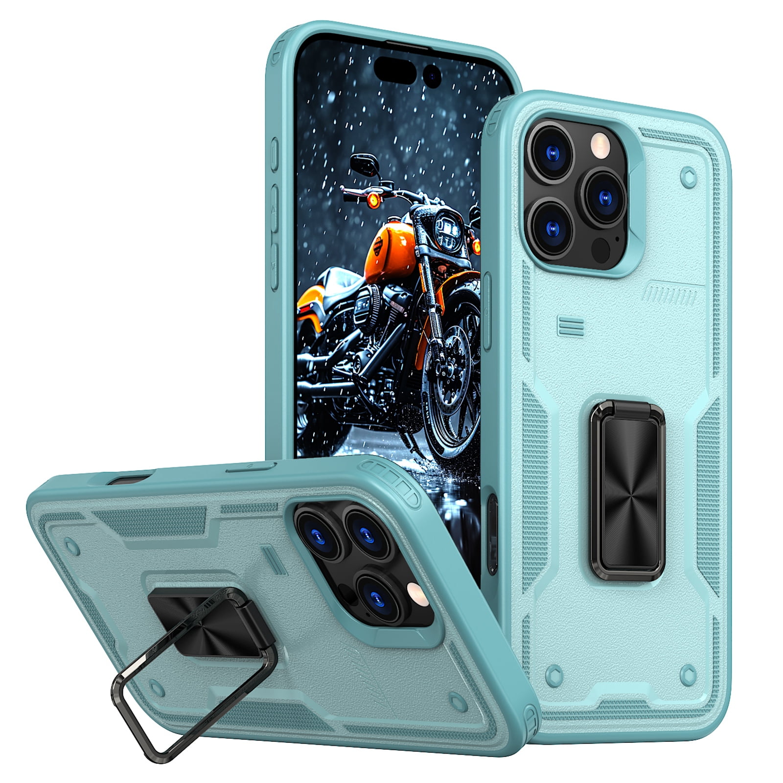 Dteck Case for iPhone 11,Shockproof Rubber+PC Case Ring Holder ...