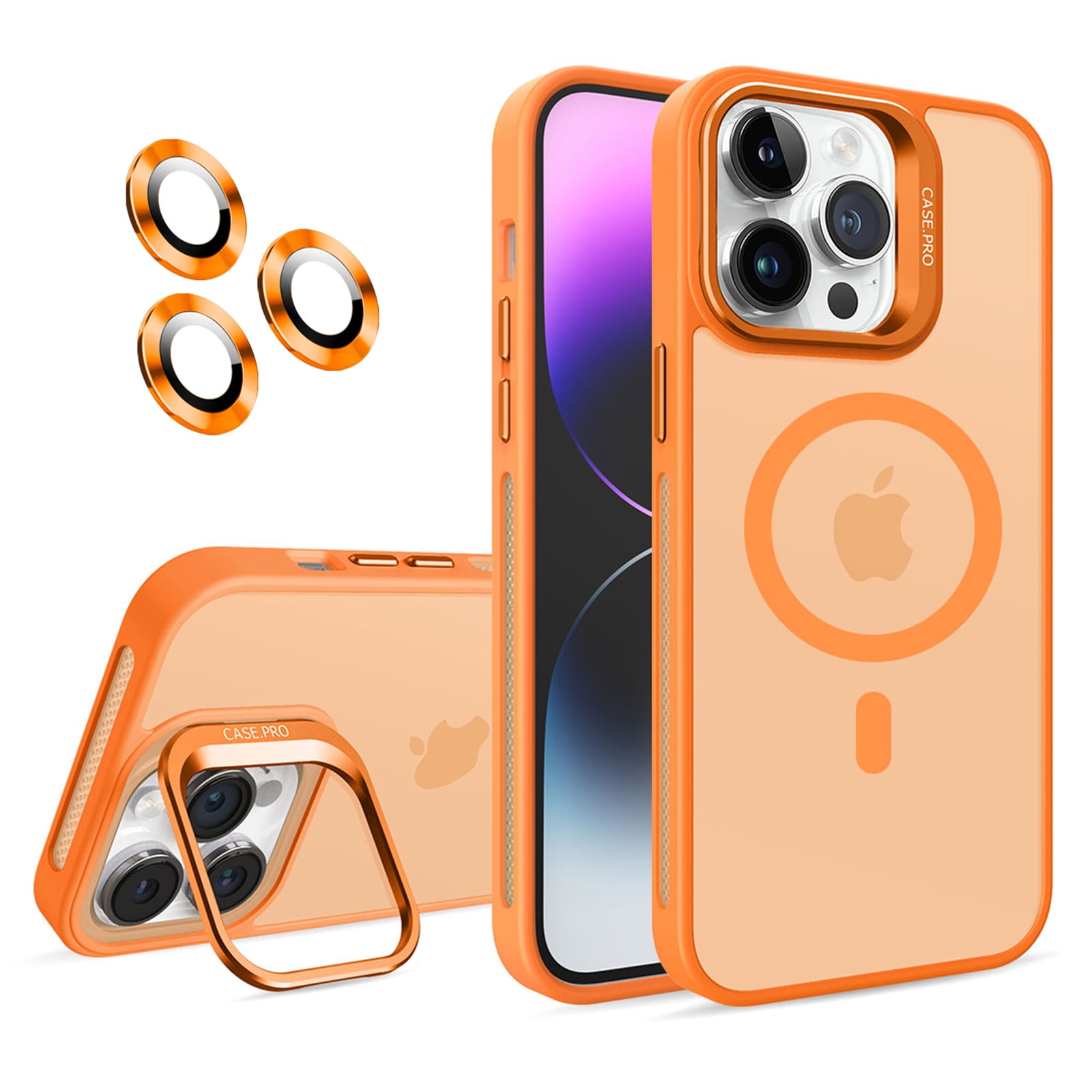 Dteck Case for iPhone 12,Magnetic Mag-Safe Matte PC Case with Camera ...