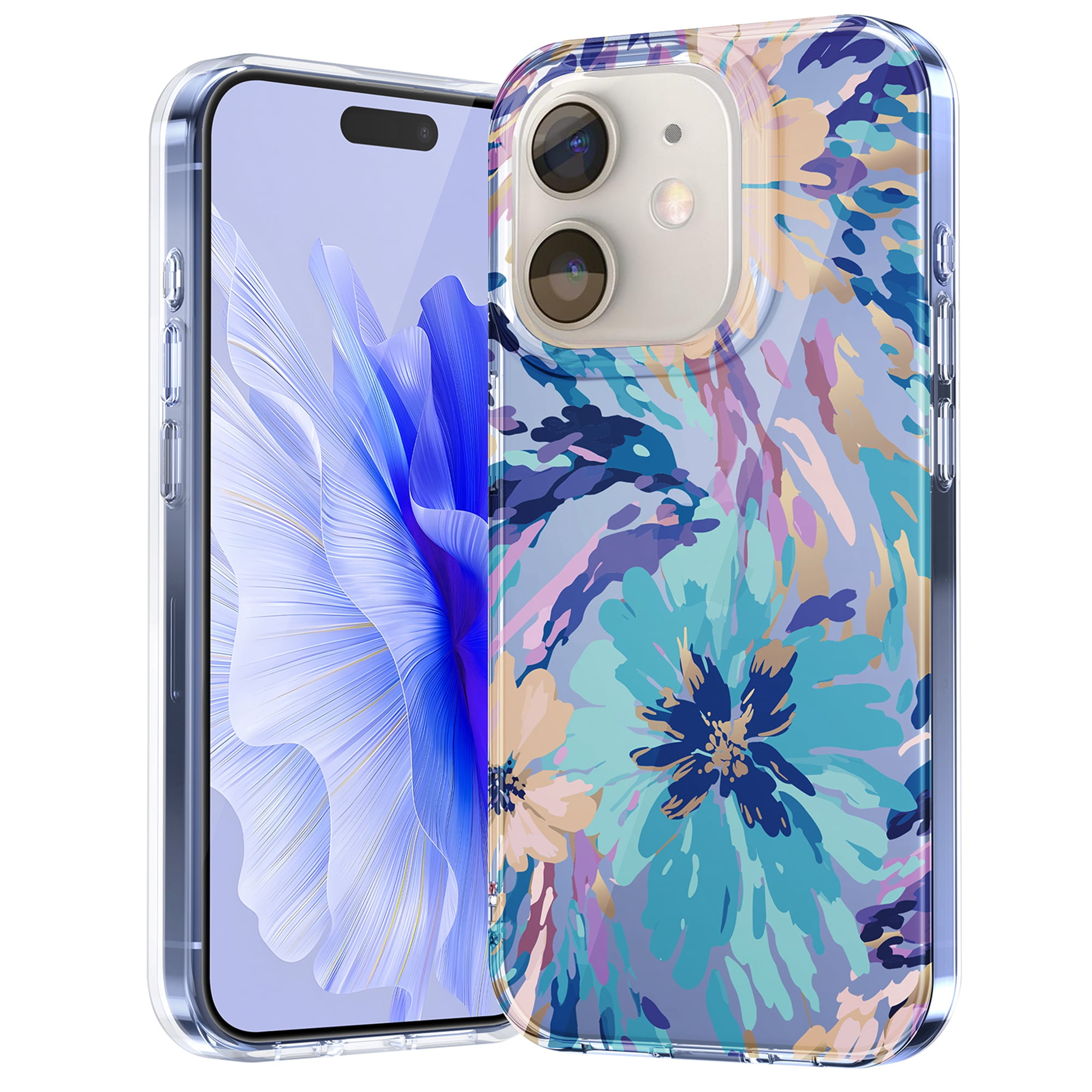 Dteck Case for iPhone 13 Case Clear with Design Slim Protective Soft ...