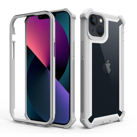 Dteck Case for iPhone 13,Shockproof Dual-Layer Protection Silicone+PC ...