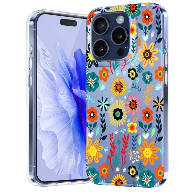 Dteck Case for iPhone 14 Pro Max Case Clear with Design Slim Protective ...