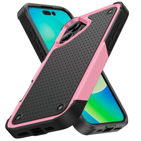 Dteck Case for iPhone 16 Plus,Shockproof Silicone Heavy Duty Dual Layer ...
