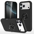 Dteck Case for iPhone 17 Pro Max,Shockproof TPU+PC Case Built-in Ring ...
