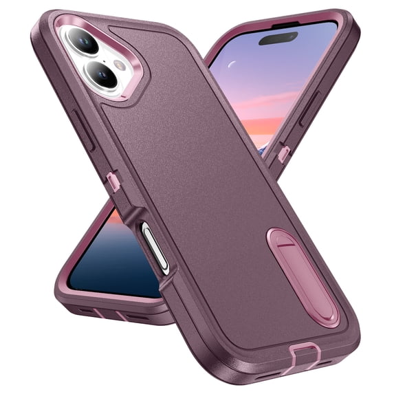 Dteck Case for iPhone 17,Shockproof Silicone + PC Case with Hidden ...