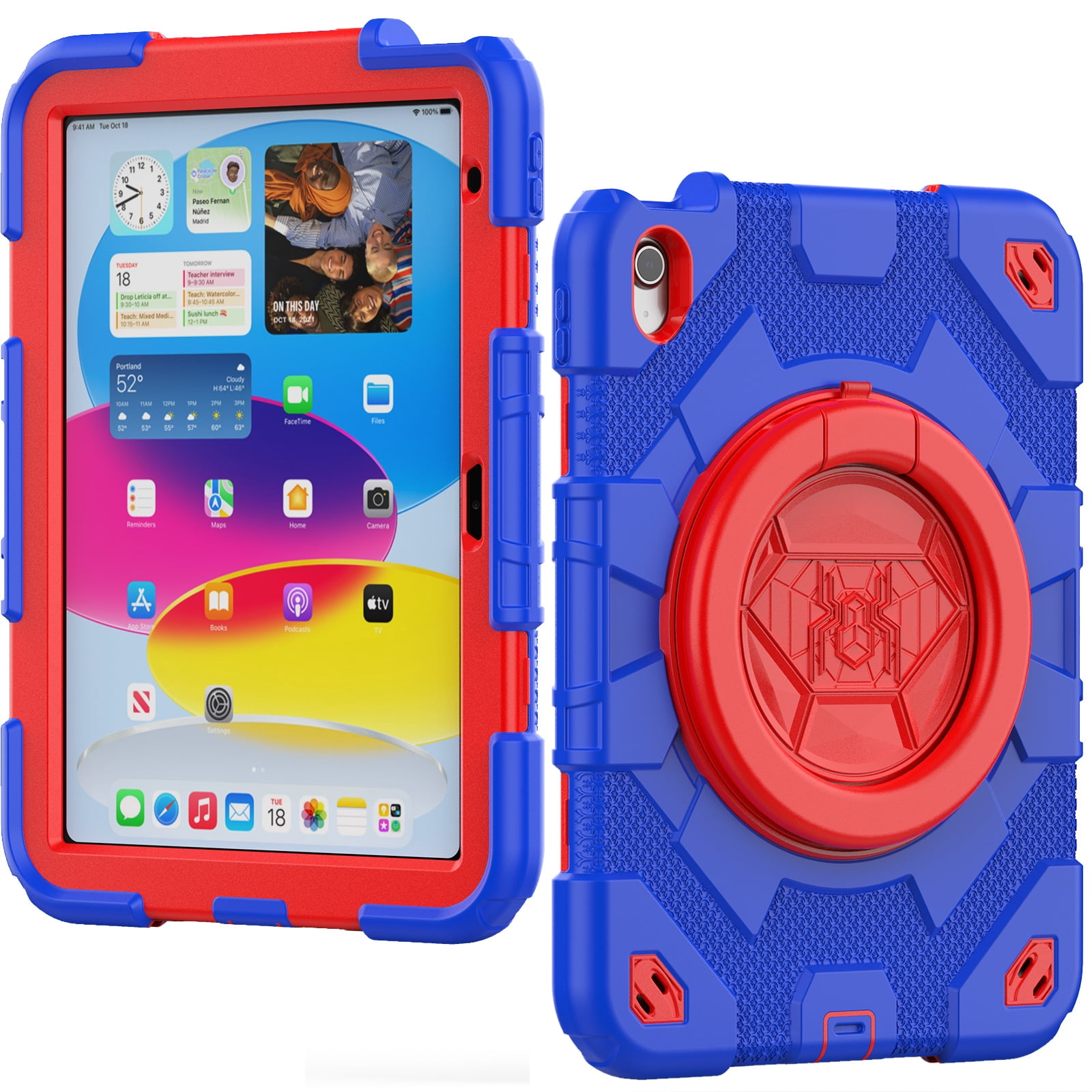 Dteck Case for iPad 10th Generation 10.9 Inch 2022, Heavy Duty ...