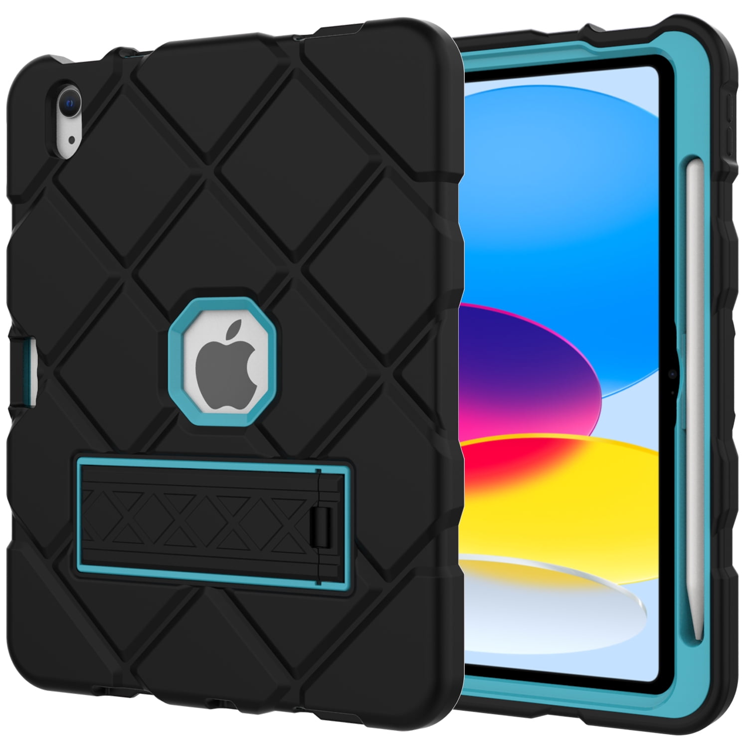 Dteck Case for iPad 10th Generation 10.9 inch 2022,Heavy Duty Rubber ...