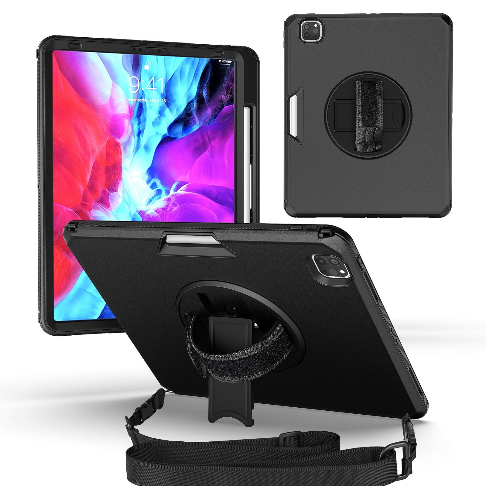 Dteck Case for iPad 12.9-inch 6th 5th 4th 3rd Gen,Heavy Duty Armor Case ...