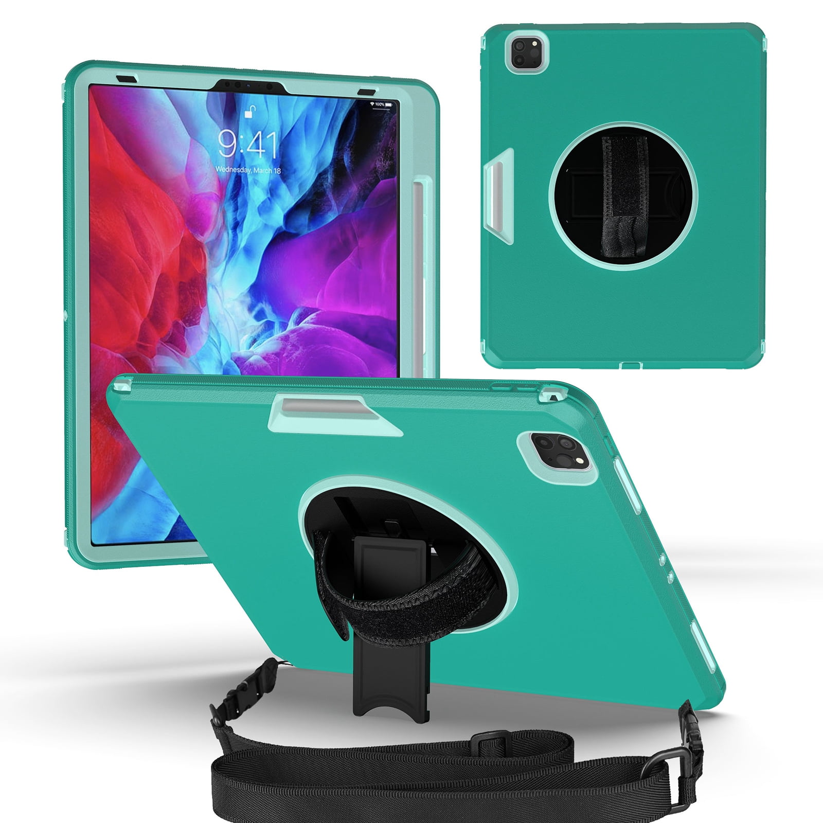 Dteck Case for iPad 12.9-inch 6th 5th 4th 3rd Gen,Heavy Duty Armor Case ...