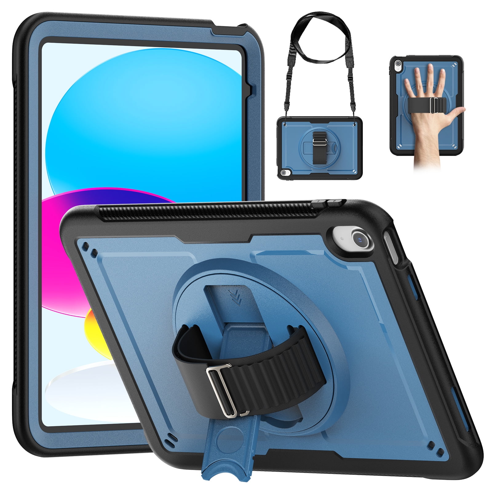 Dteck Case for iPad 9th/ 8th/ 7th Generation 10.2", Military Grade ...