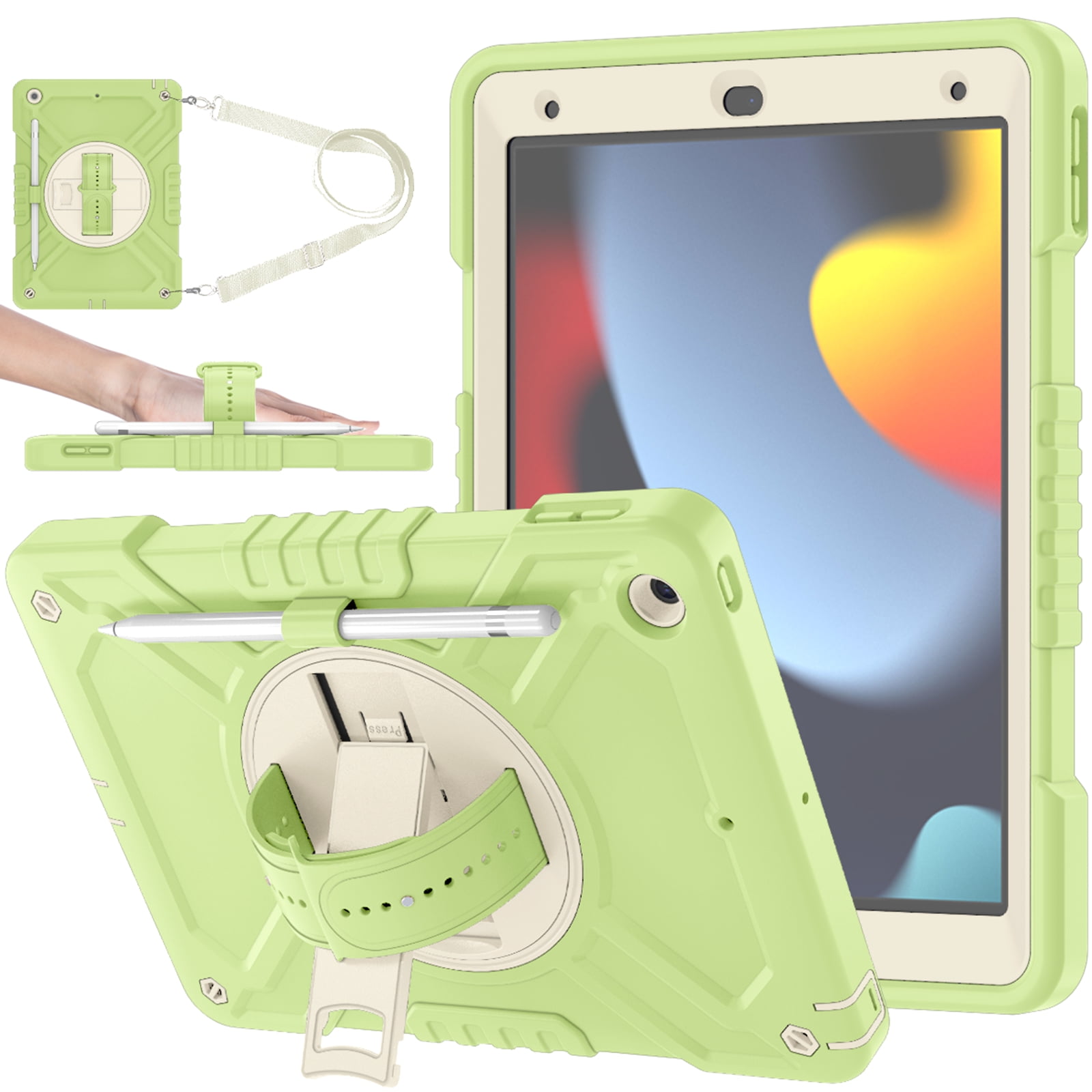 Dteck Case for iPad 9th 8th 7th Generation 10.2-inch,Heavy Duty Rugged ...