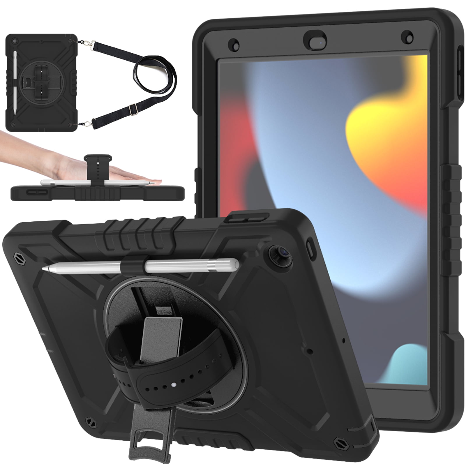 Dteck Case for iPad 9th 8th 7th Generation 10.2-inch,Heavy Duty Rugged ...