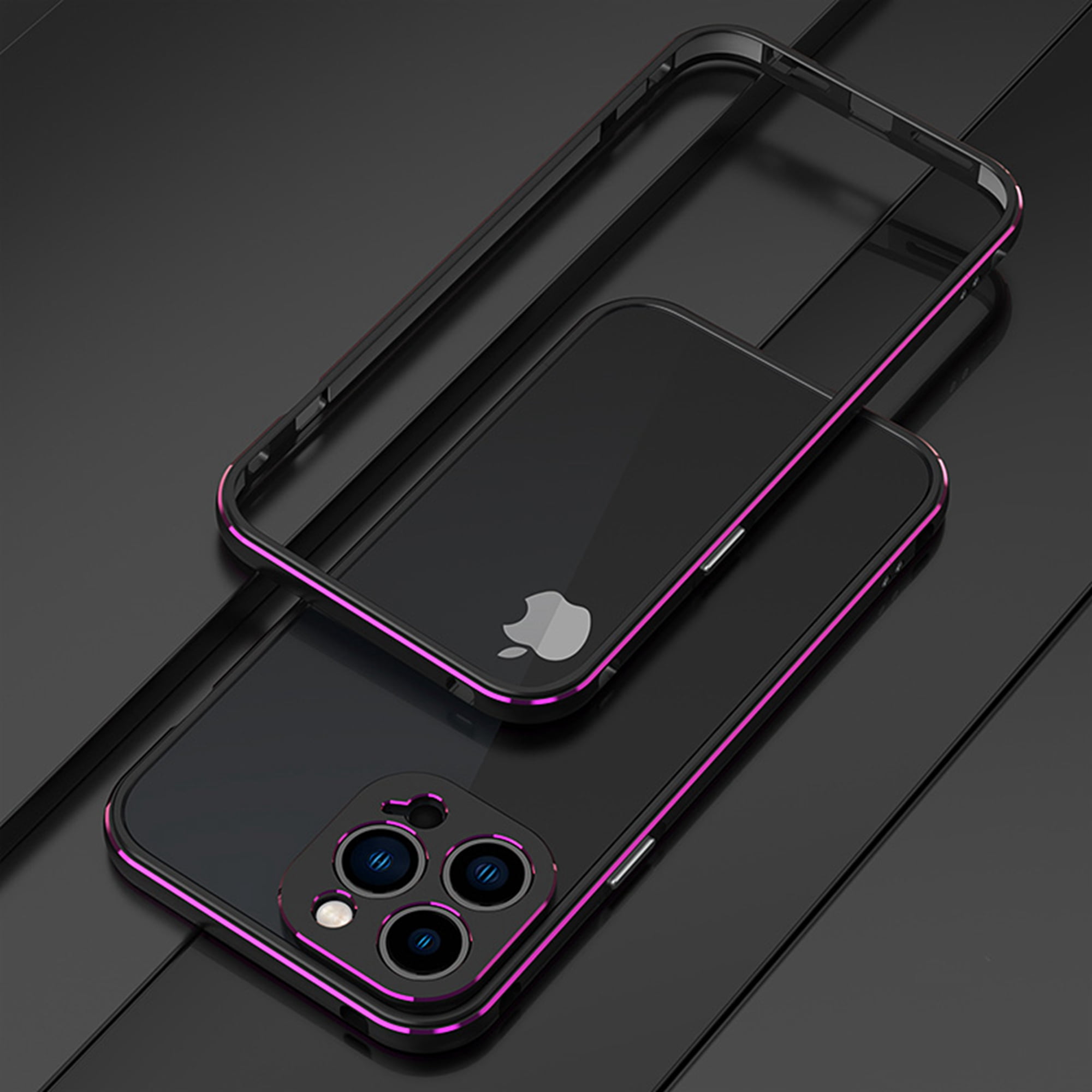 Dteck Case for iPhone 13 Pro 6.1-inch,Shockproof Metal Aluminum Bumper ...