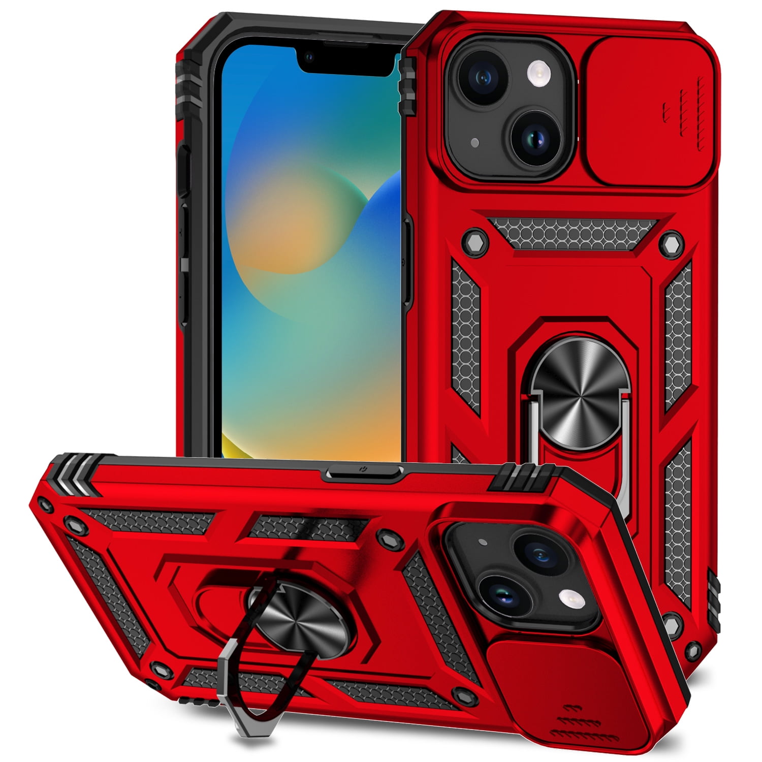 Dteck Case for iPhone 15 Plus with Camera Cover, iPhone 15 Plus Case ...