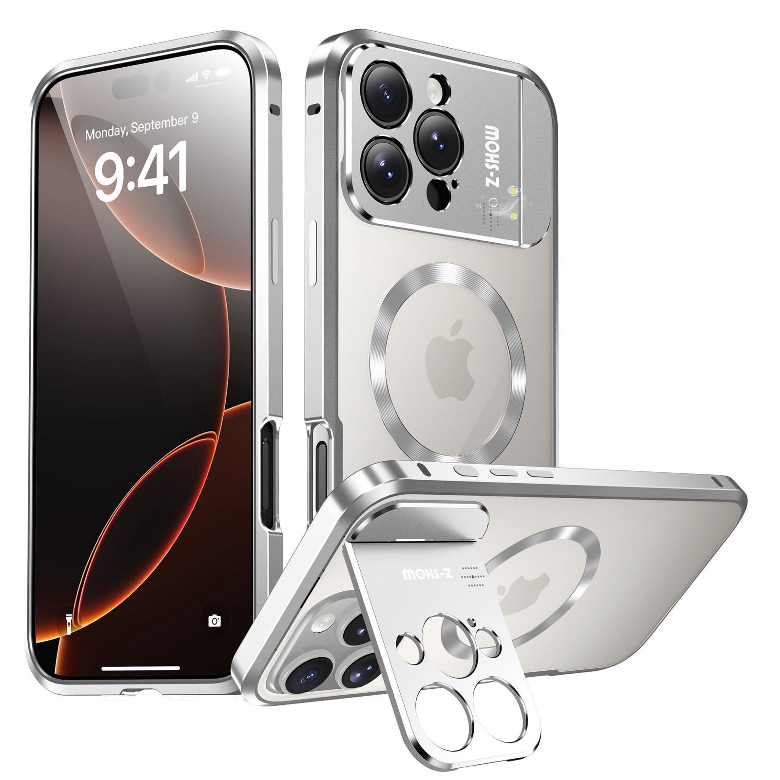 Dteck Case for iPhone 15 Pro with Camera Invisible Stand Compatible ...