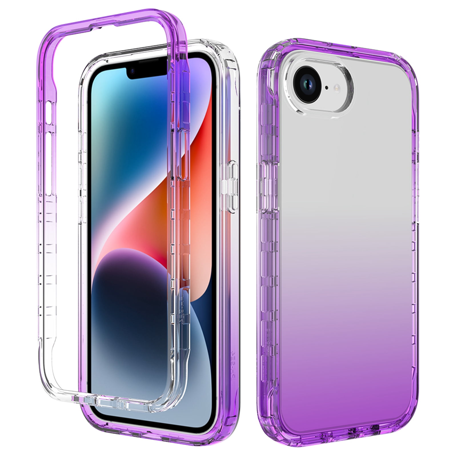 Dteck Case for iPhone 17e / iPhone 16e Full Body Rugged Case with Built ...
