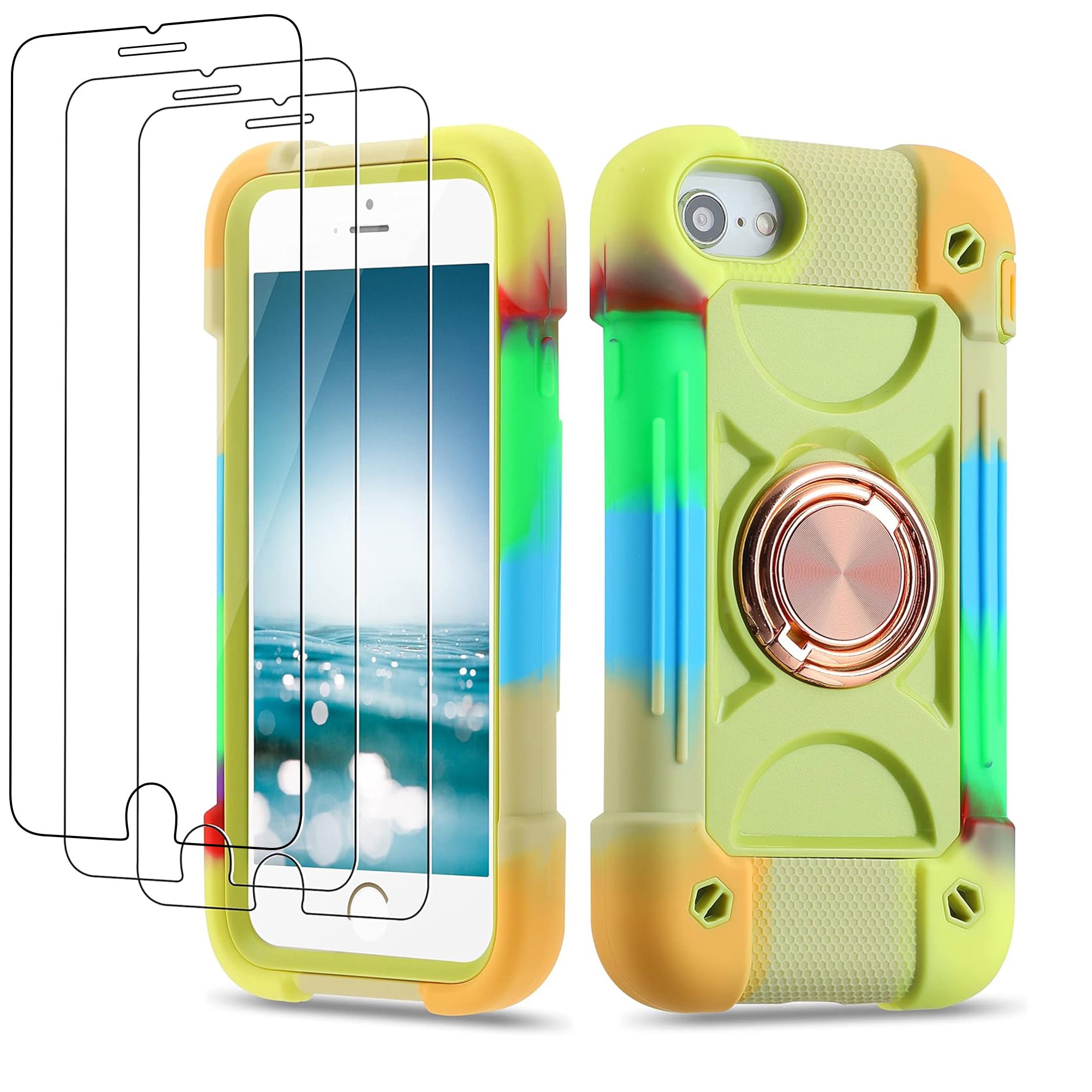 Dteck Case for iPhone SE3/SE2/8/7/6S/6 4.7", Heavy-Duty Military Grade ...
