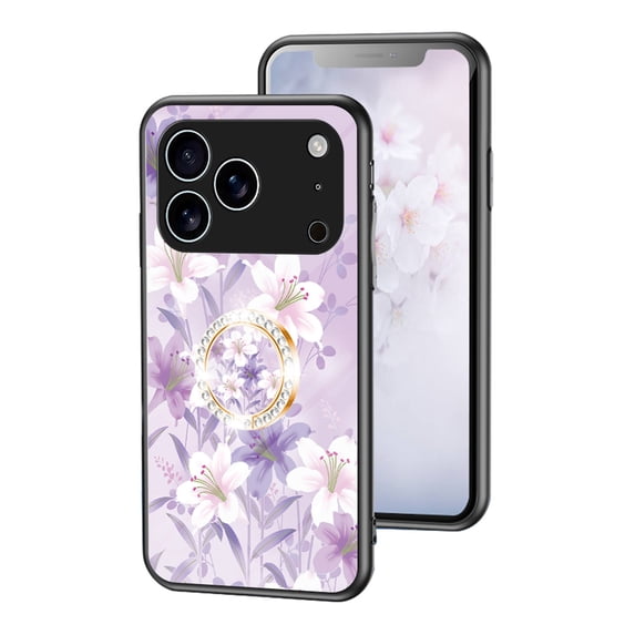 Dteck Case with Diamond Ring Holder for iPhone 17 Pro,Shockproof TPU ...