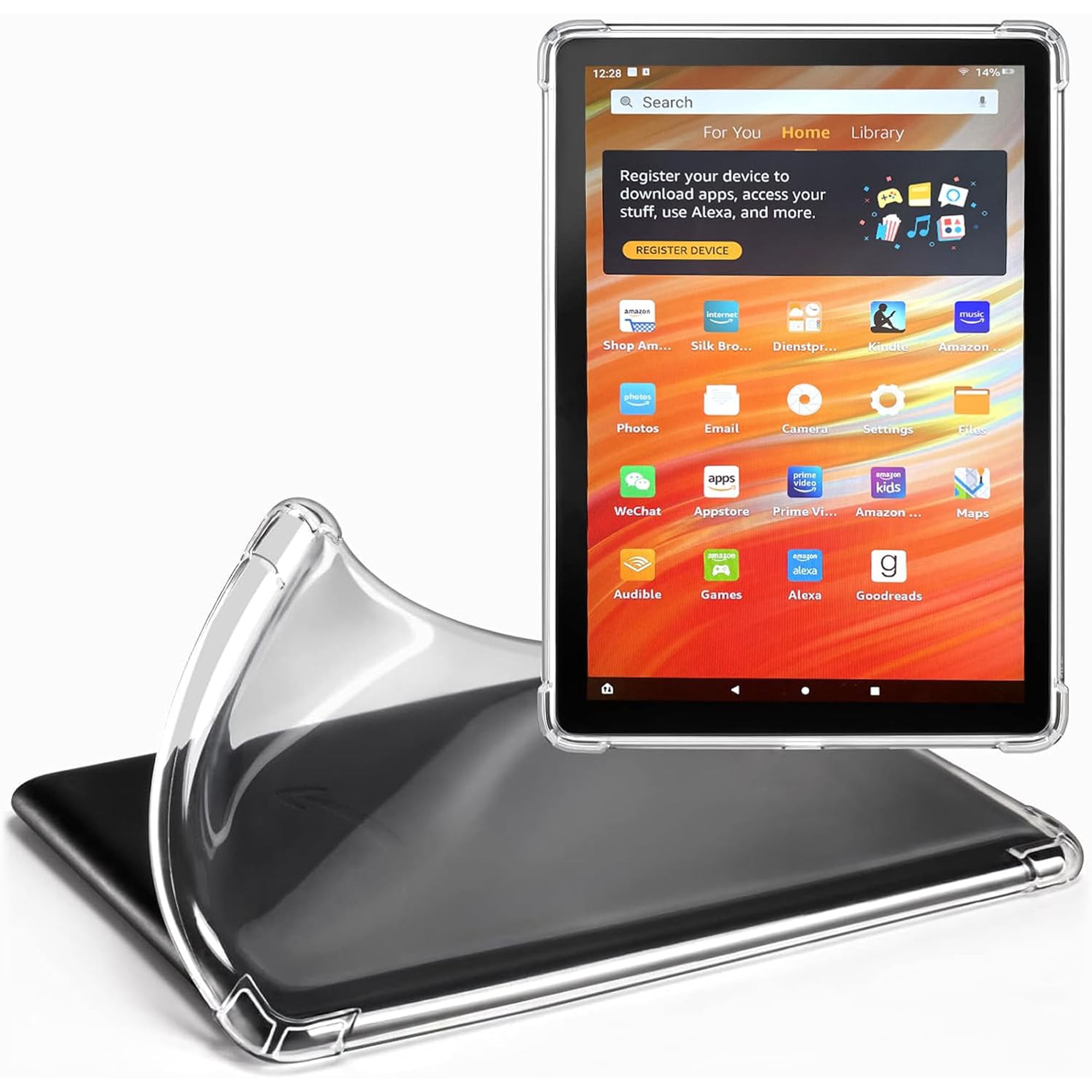 Dteck Clear Case for Amazon Fire HD 10 Tablet (2023 Release) Thin Slim ...