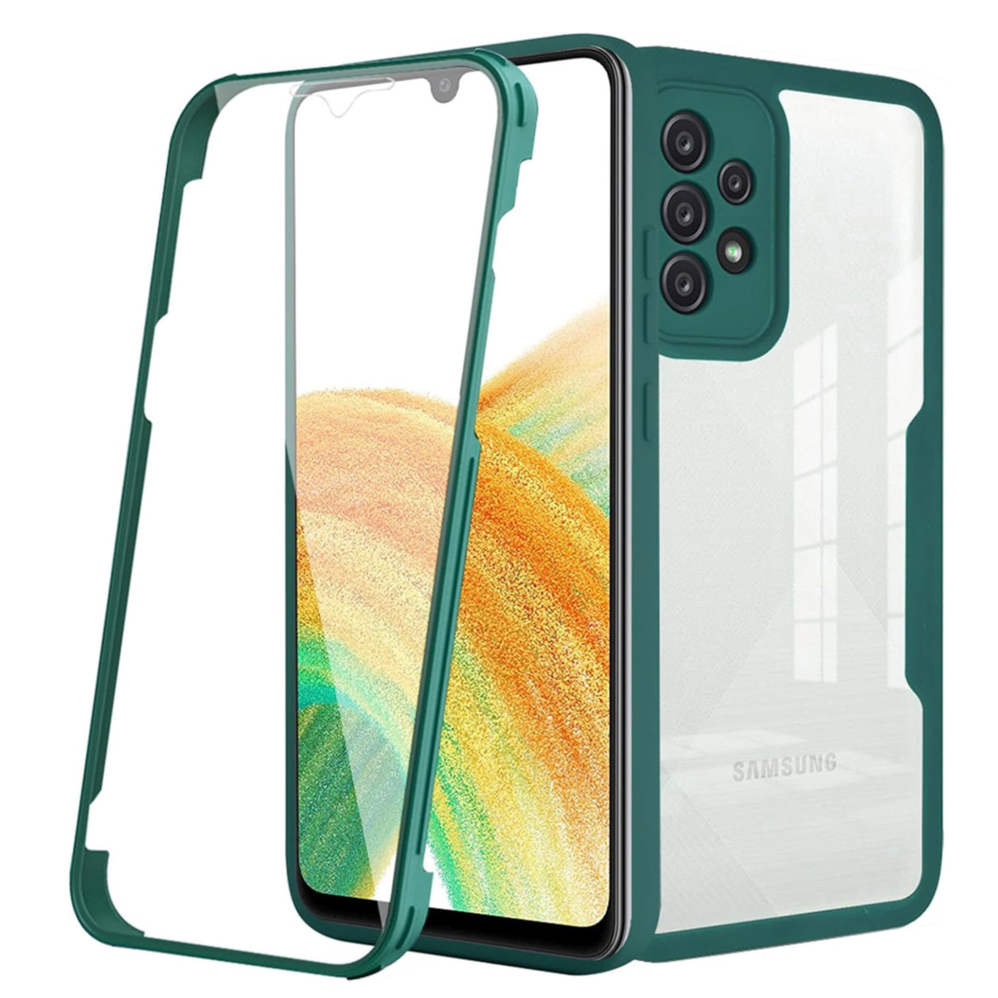Dteck Clear Case for Samsung Galaxy A23 5G with Built-in Screen ...