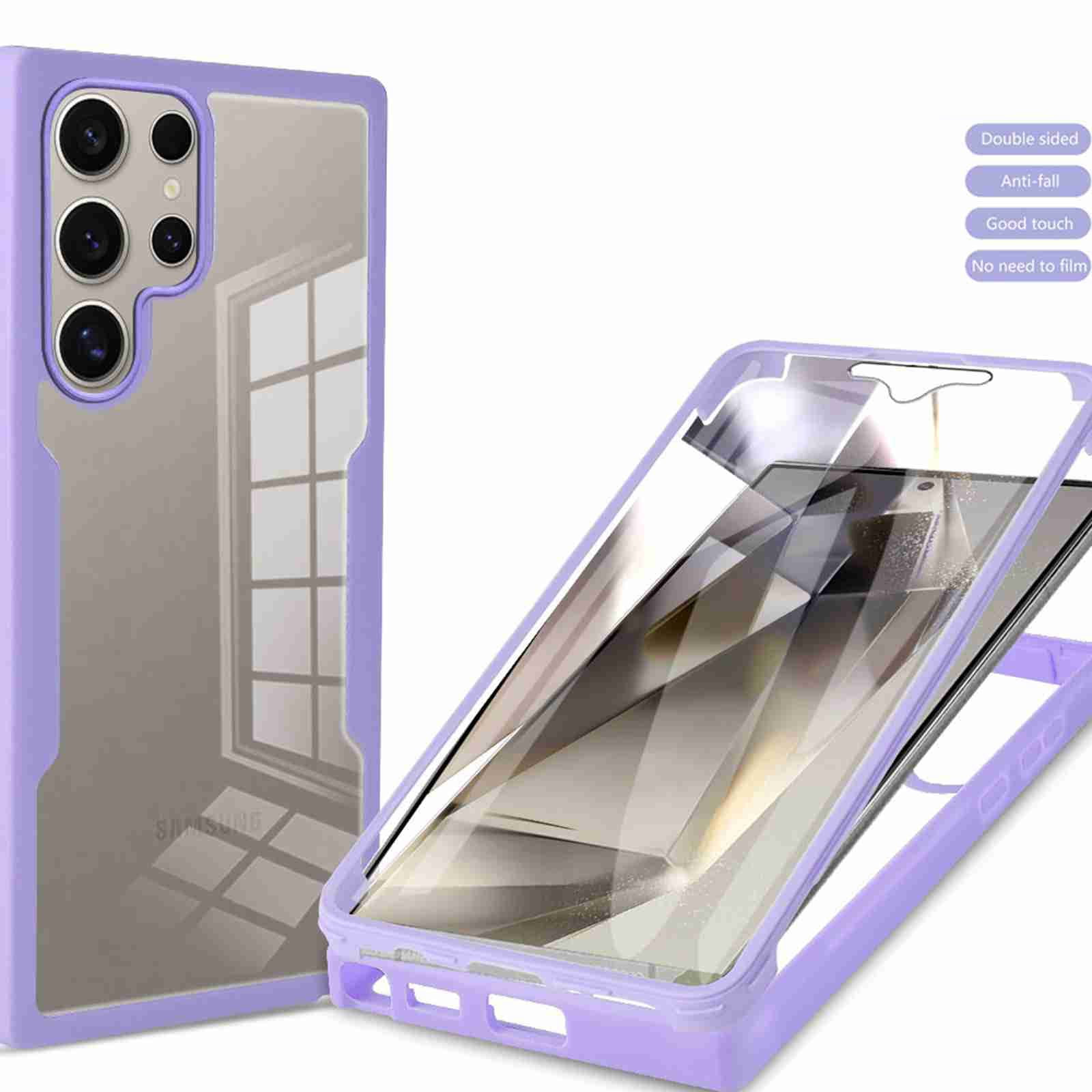 Dteck Clear Case for Samsung Galaxy S25 Ultra, With Soft PET Screen ...